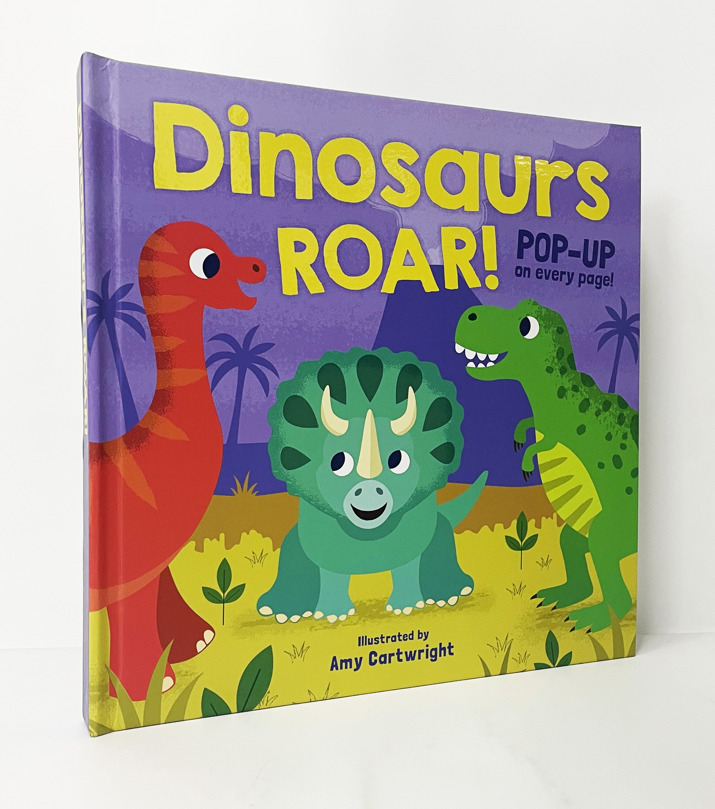 Dinosaurs Roar Pop Up Story Book for Kids To Learn About Dinosaurs ...