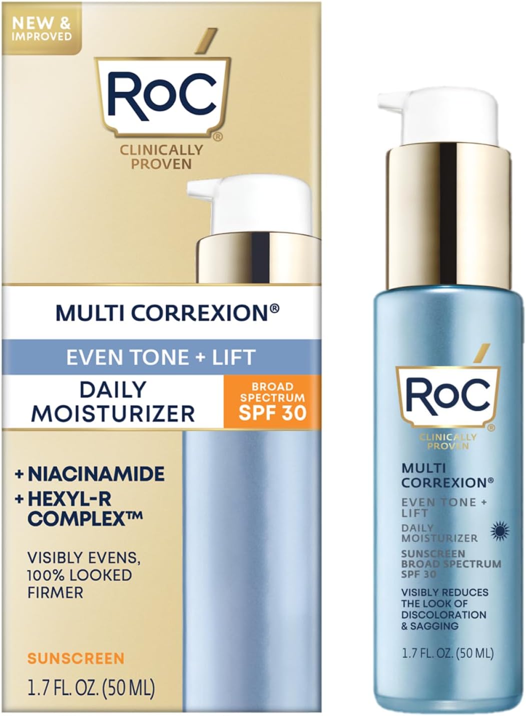 RoC Multi Correxion Even Tone + Lift Night Cream /Roc Multi Correxion 5 ...