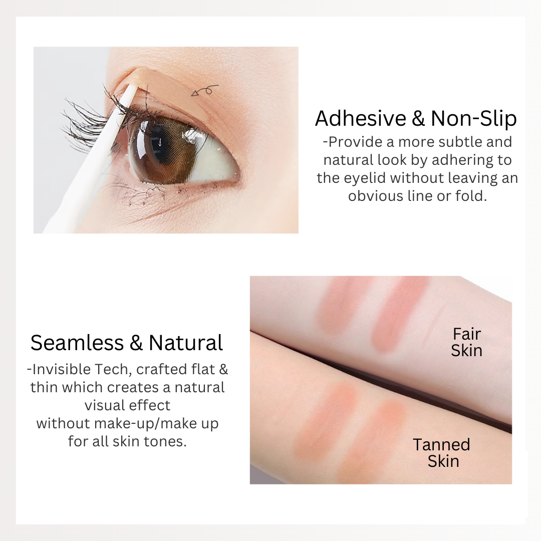 mixshop Invisible Double Eyelid Tape, Double Eyelid Sticker [SG READY ...