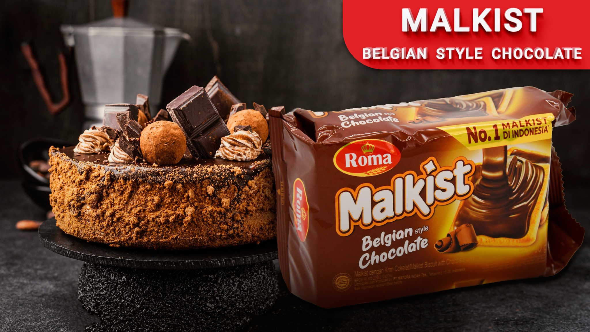 (2 Pack)ROMA Malkist Belgian Chocolate Choco BBQ Cream Sugar Cracker ...