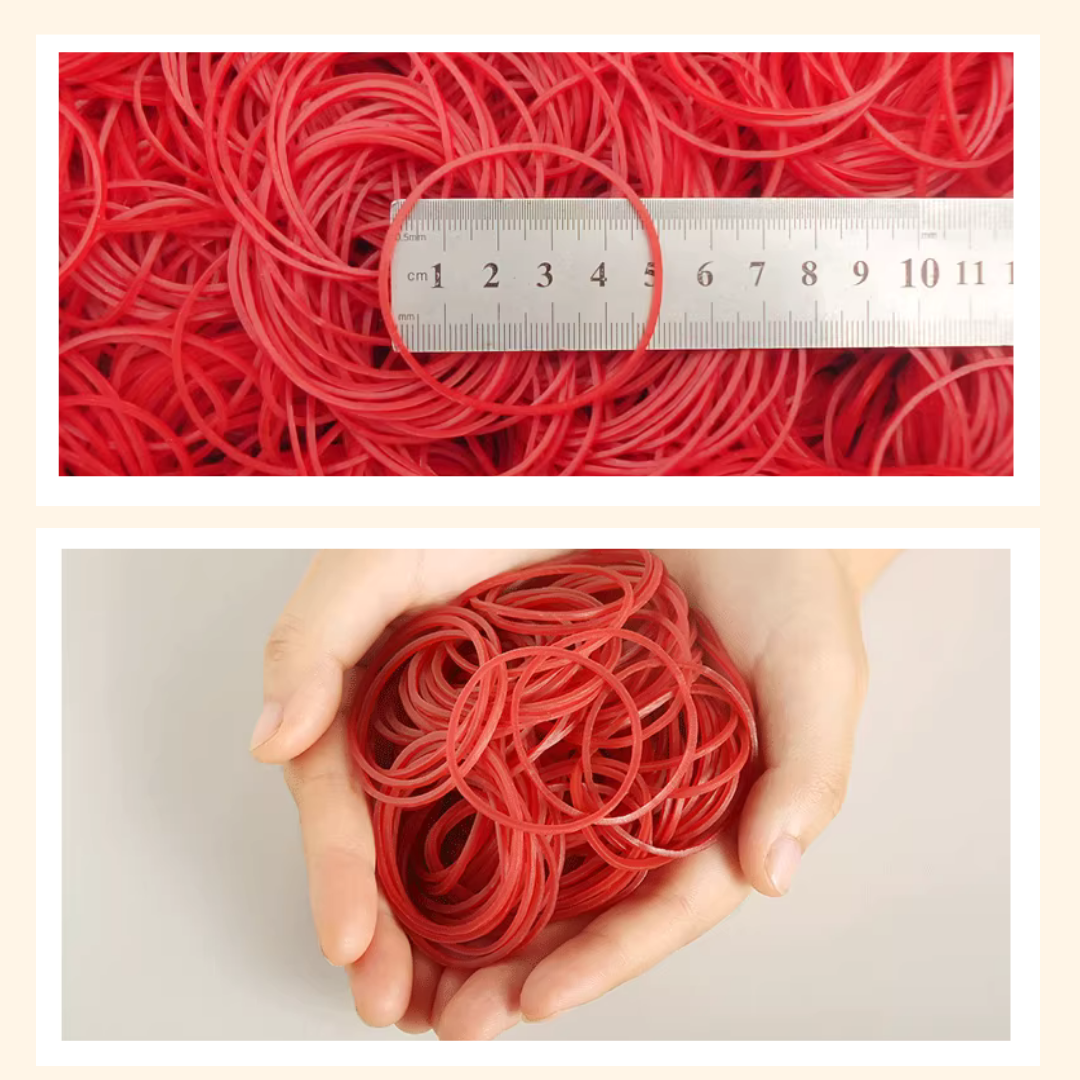 mixshop Elastic Red Rubber Band,Home/Office/School Use [300gm/pkt][SG ...
