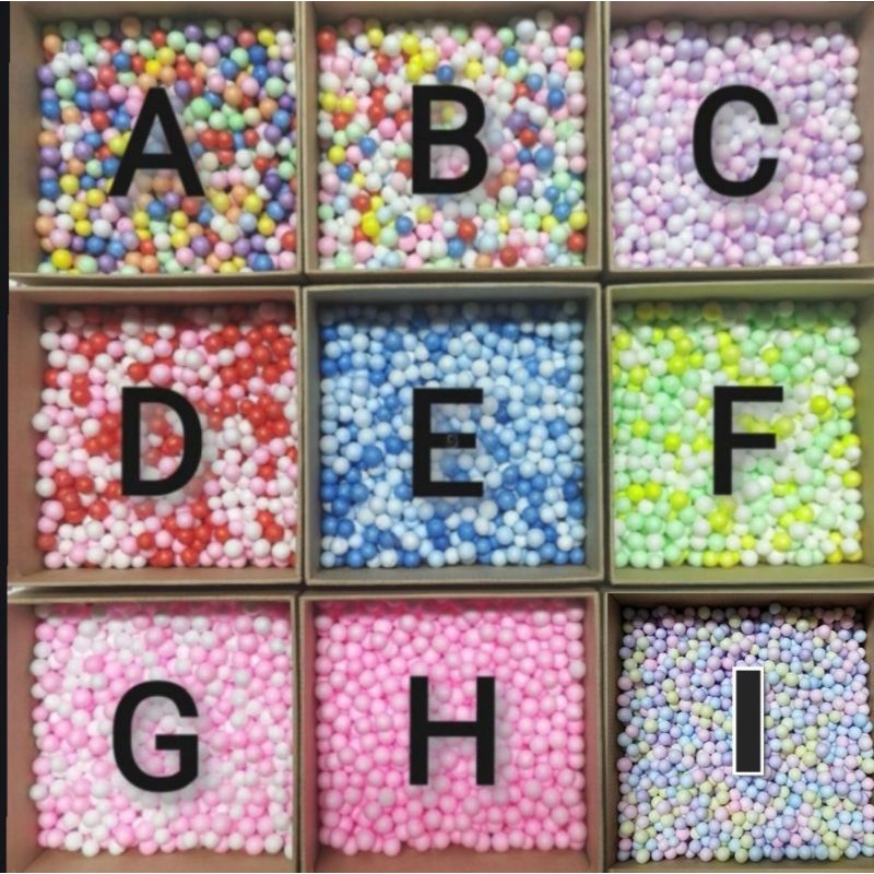 [50g/100g Pack] Styrofoam Balls | Rainbow Foam Balls | Colorful ...