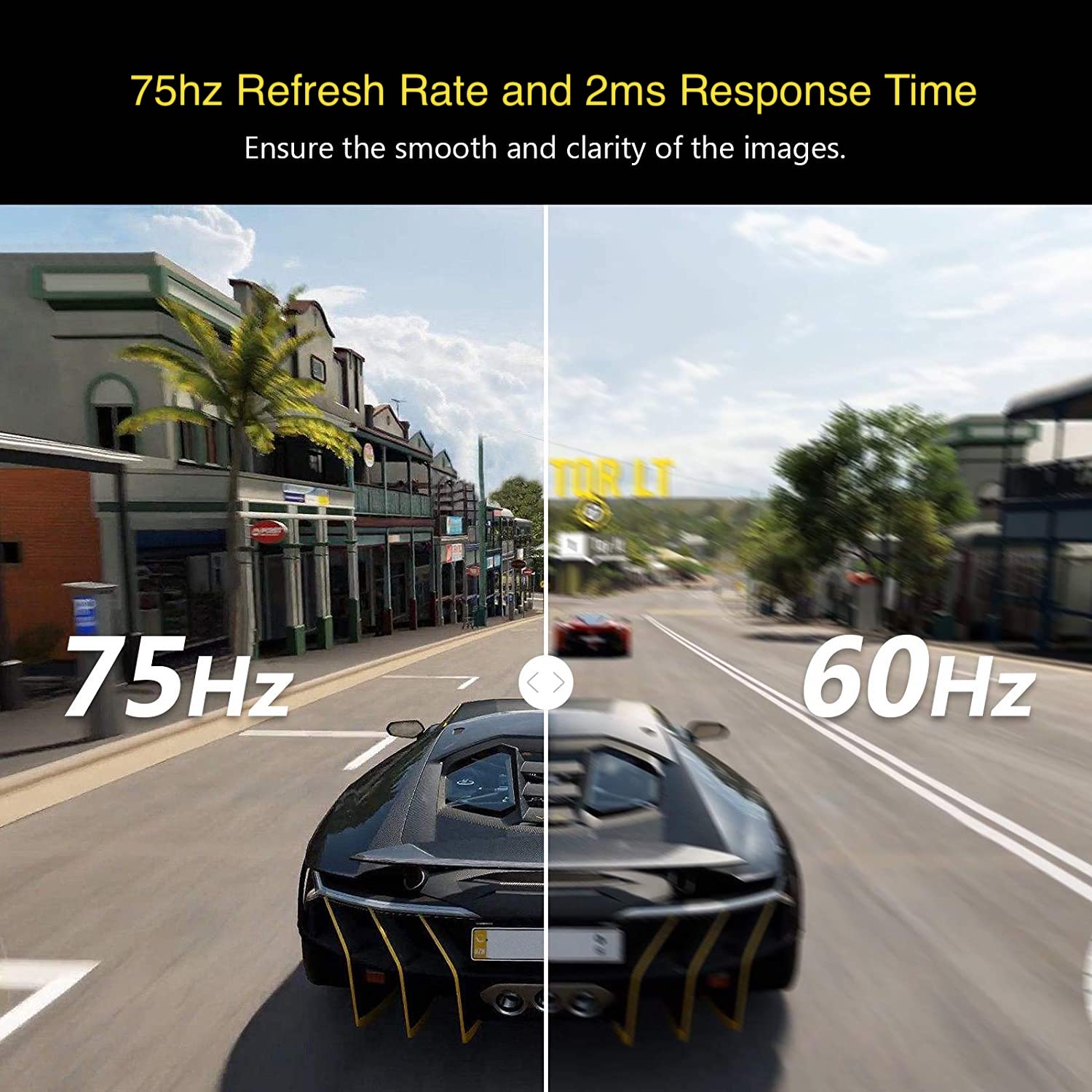 PROMO 24 inch Ultra-Thin Flat Monitor Screen, LED Computer Gaming ...