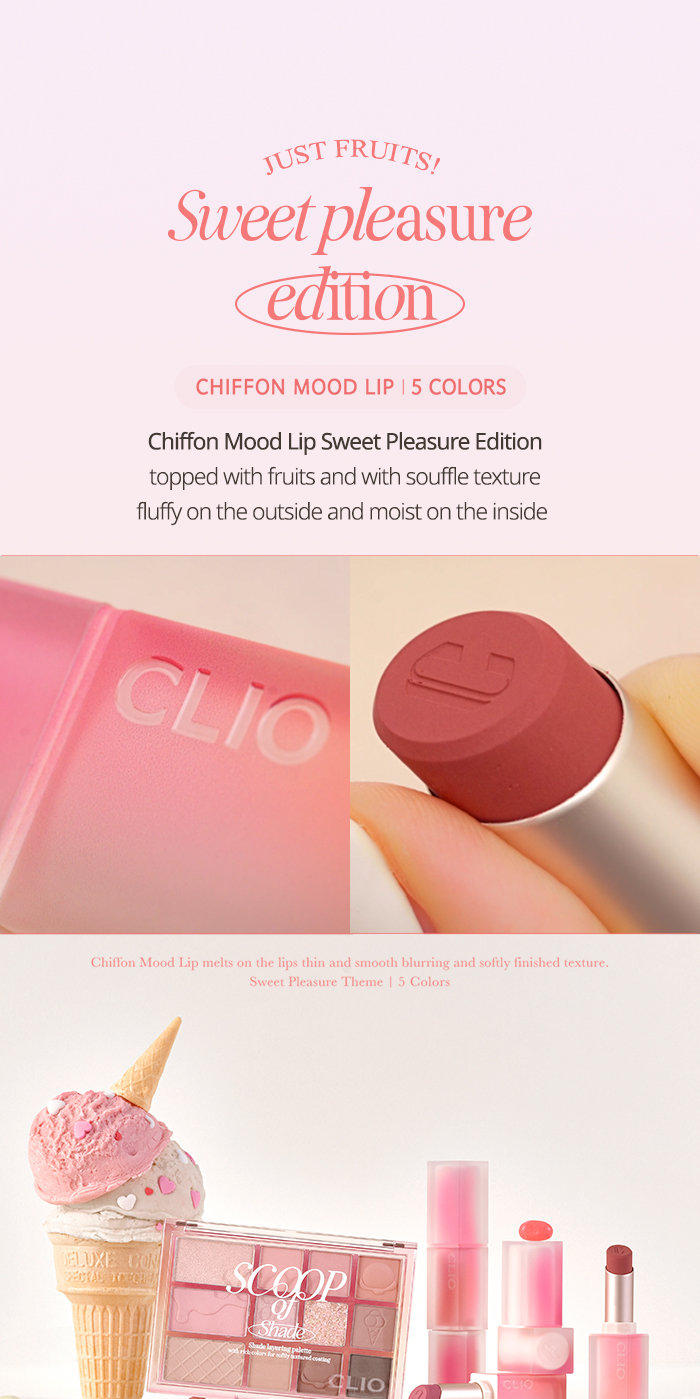 [CLIO] Chiffon Mood Lip 3.2g (Matte Lip Stick, Velvet texture) | Shopee ...