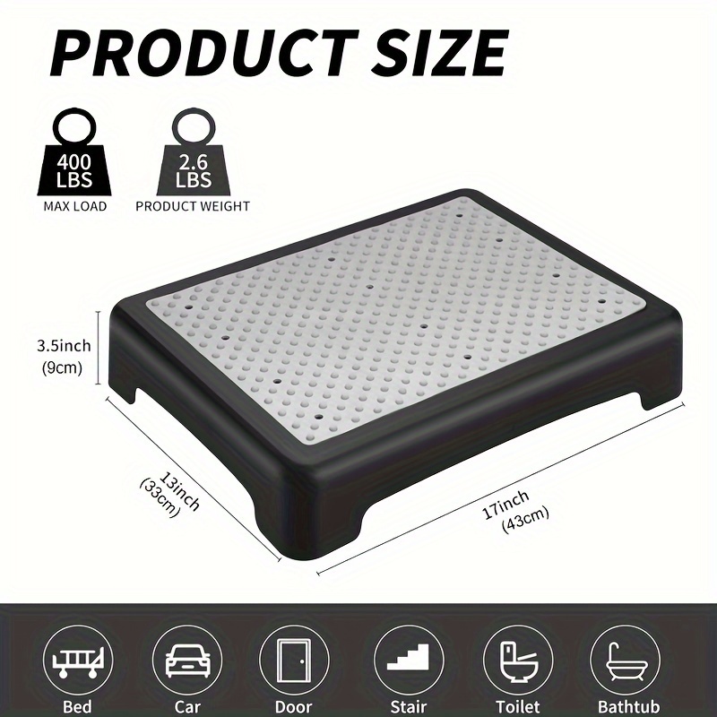 ArtLiving SG Stock Mobility One Step Stool, Non-Slip Step Platform ...