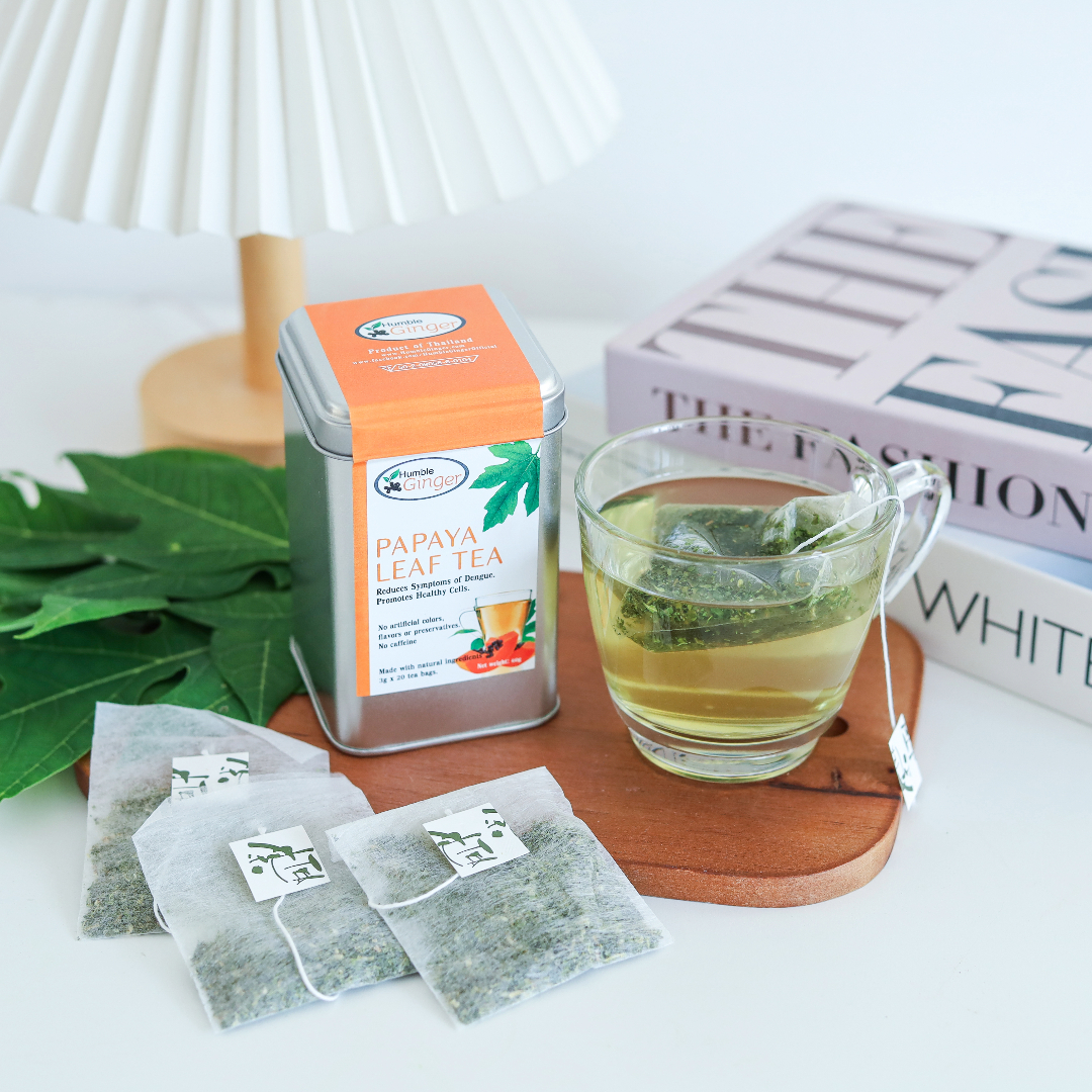 Humble Ginger: Papaya Leaf Tea 3gx20: Supports Platelet Function ...
