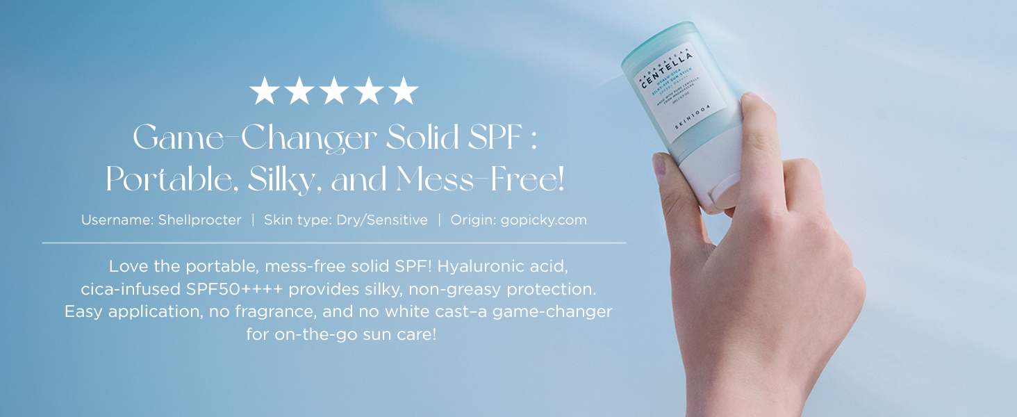 SKIN1004 Madagascar Centella Hyalu-Cica Silky-Fit Sun Stick 20g ...