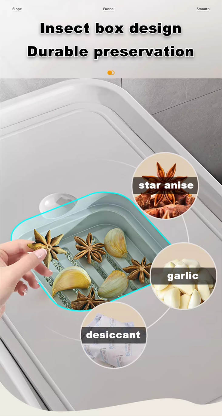 SG Stock LILI Rice Storage Box Grain Container Kitchen Cereal Rice ...