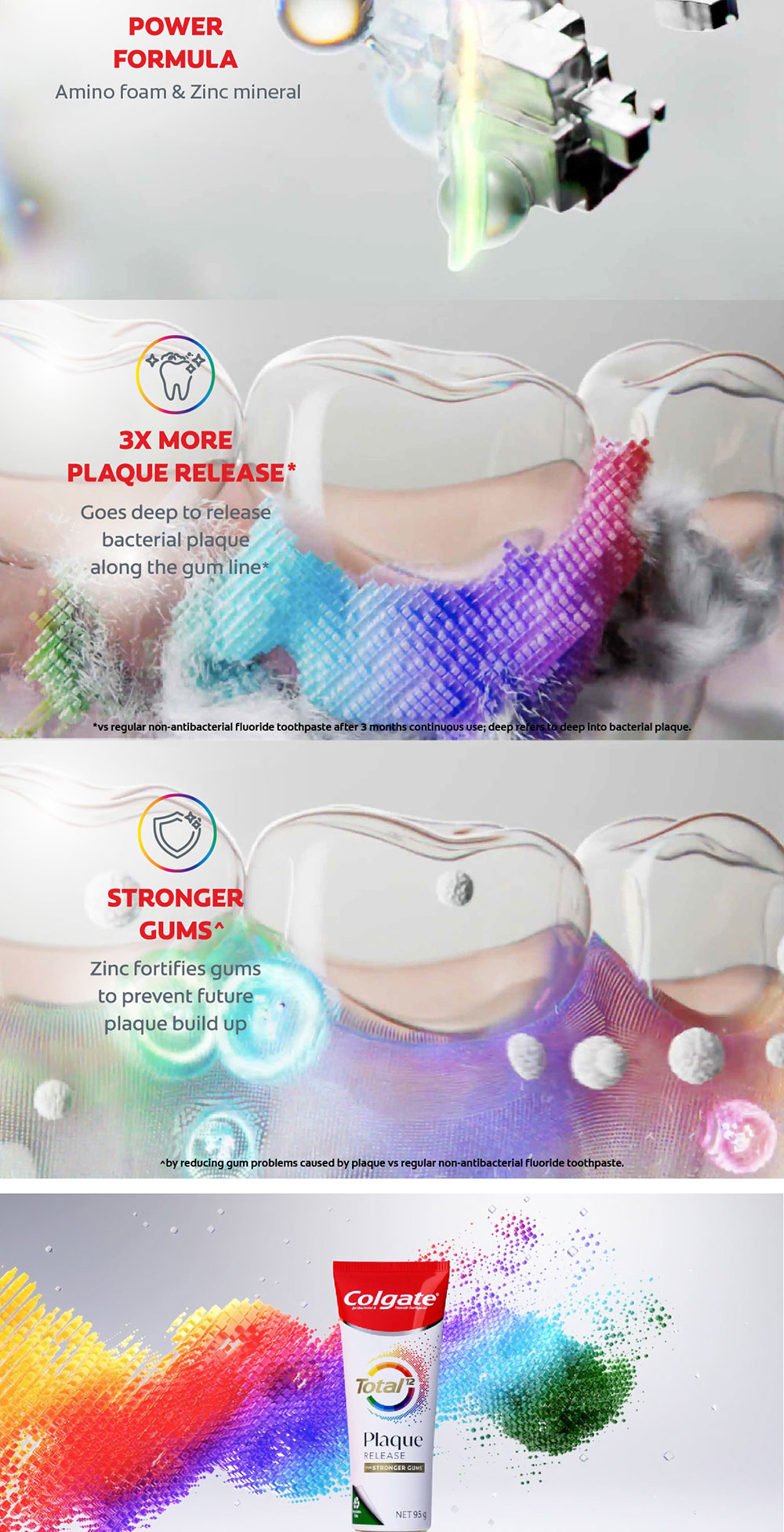 Colgate Total Plaque Release 95g Toothpaste [Bundle of 4] | Shopee ...