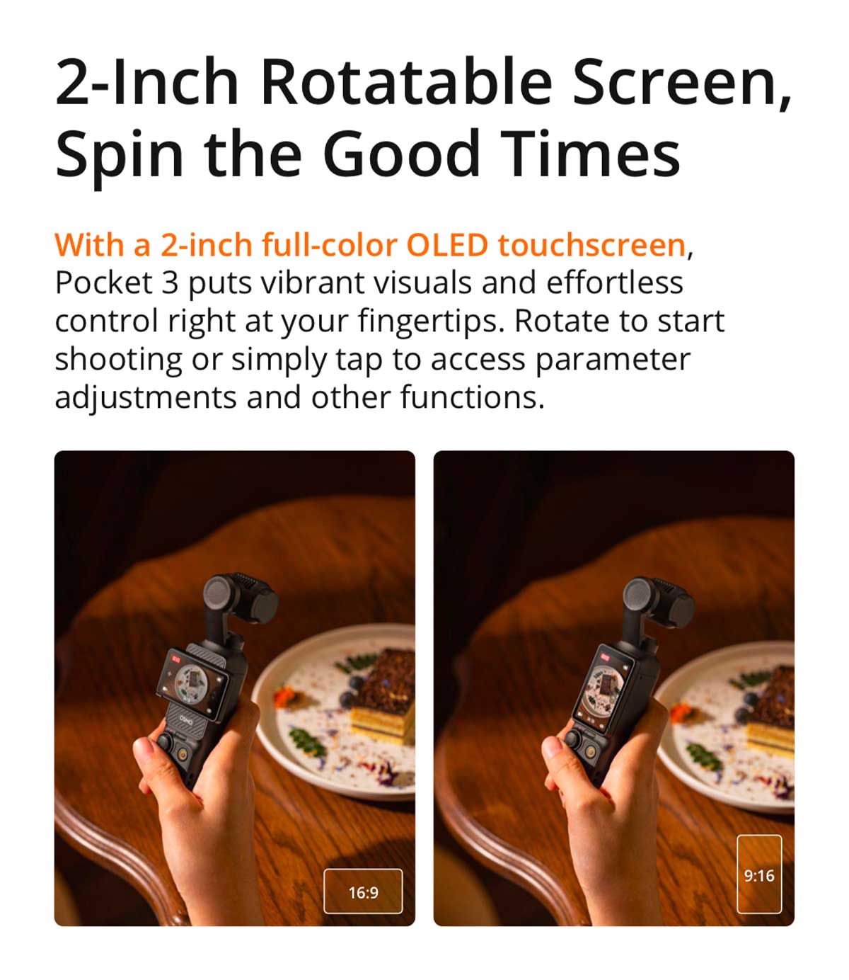 DJI Osmo Pocket 3 - Handheld | Pocket-Sized, Quick, Stable, Accurate ...