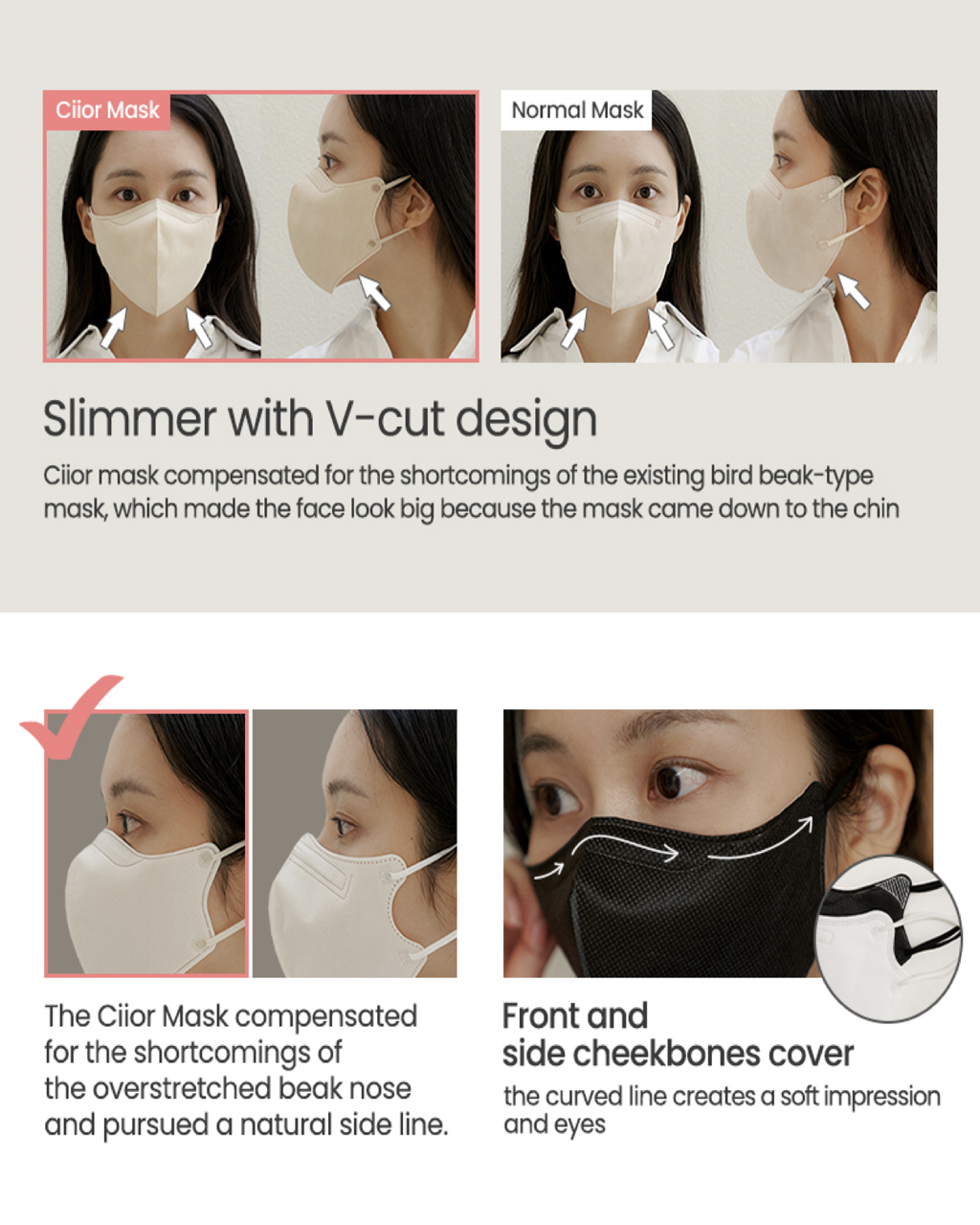 korea Maskers Prism V3 Ciior Lovesome Color kf94 face Mask | Shopee ...