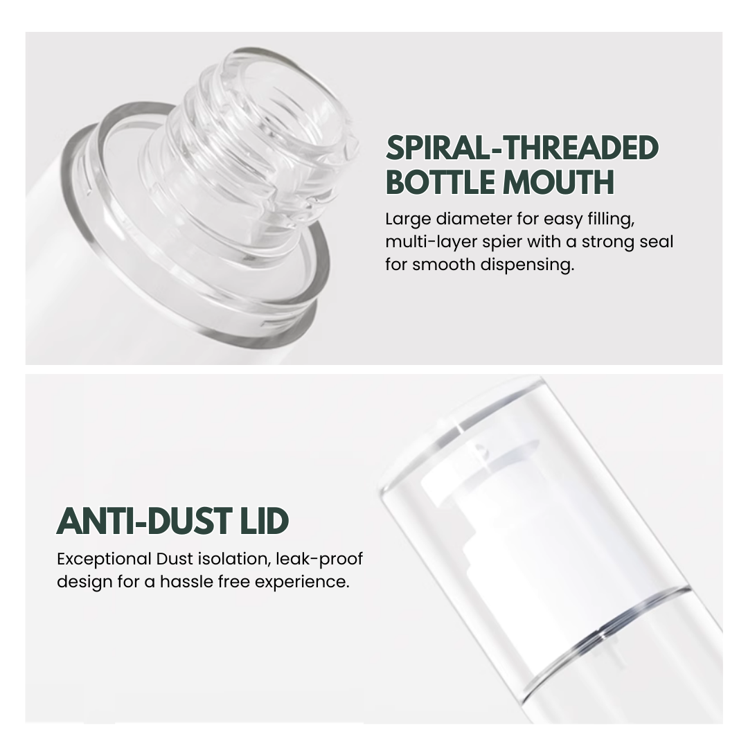 mixshop Travel Vacuum Dispenser, Refillable Liquid, Spray, Pump, Eye ...