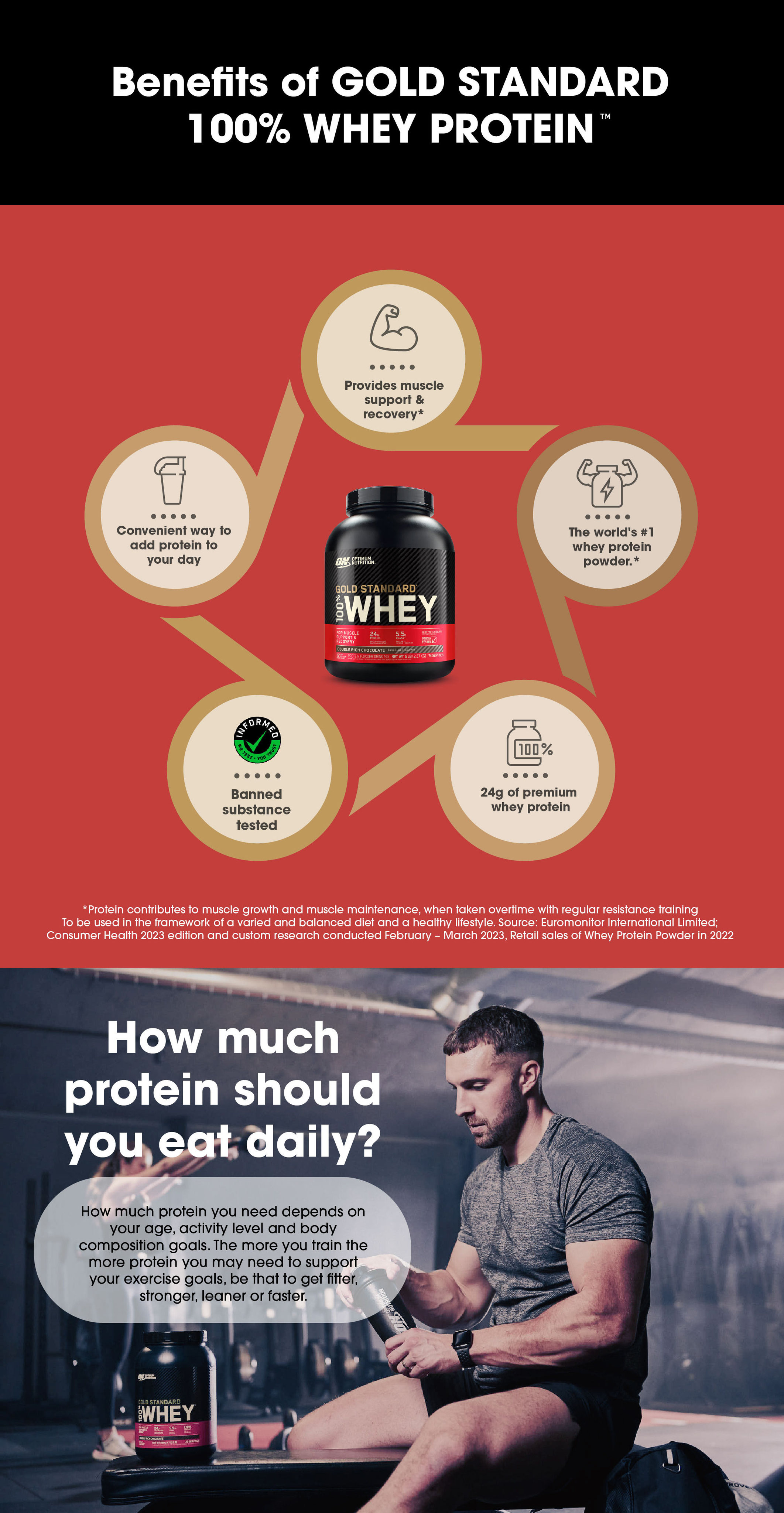 Optimum Nutrition Gold Standard 100 % Whey Protein Sachet Pack | Shopee ...
