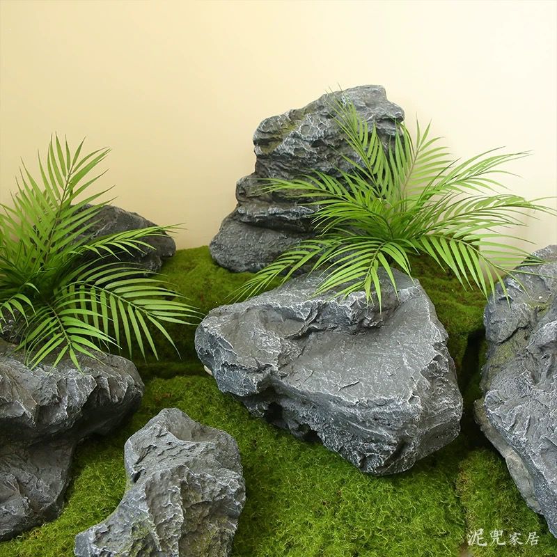 【SG Evergreen.】Stone Rock for Garden Landscape Deco Fake Pebbles ...