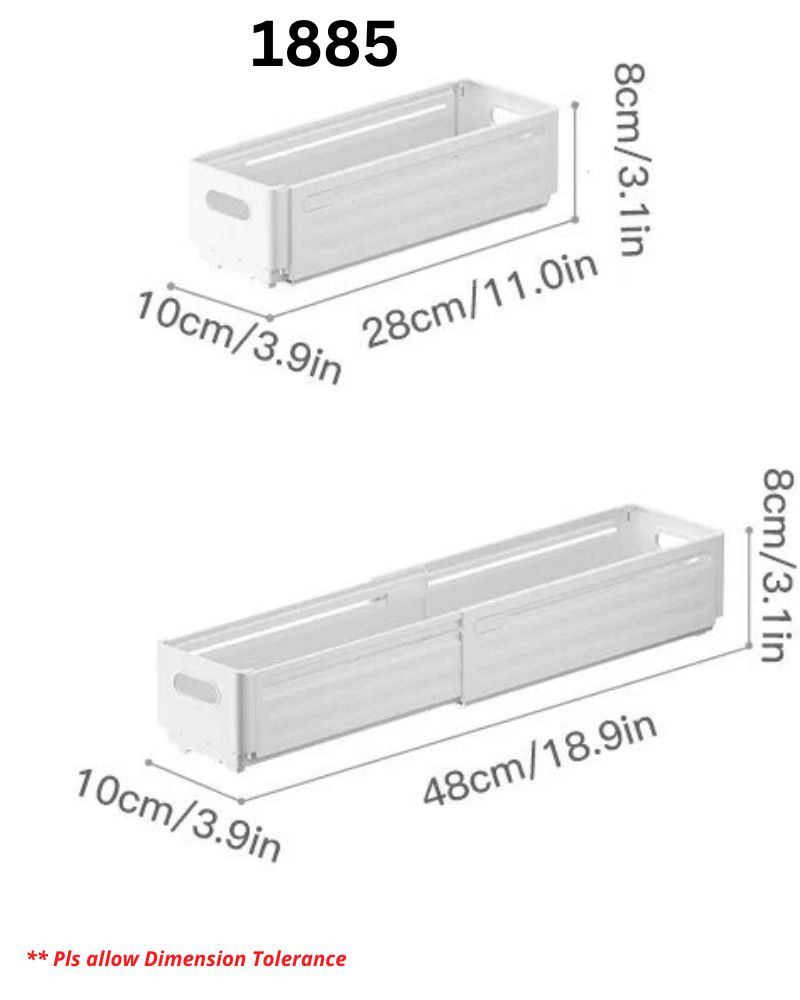 Extendable Stackable Storage Basket Multipurpose Kitchen Organizer ...