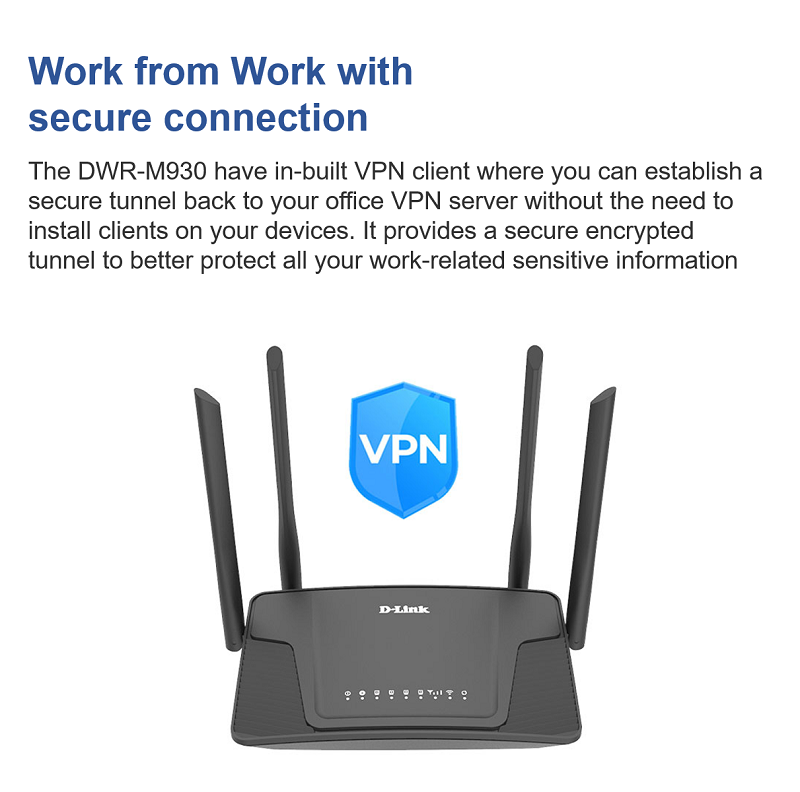 D-Link DL-DWR-M930 Wireless N300 4G LTE Sim Card Router | Shopee Singapore