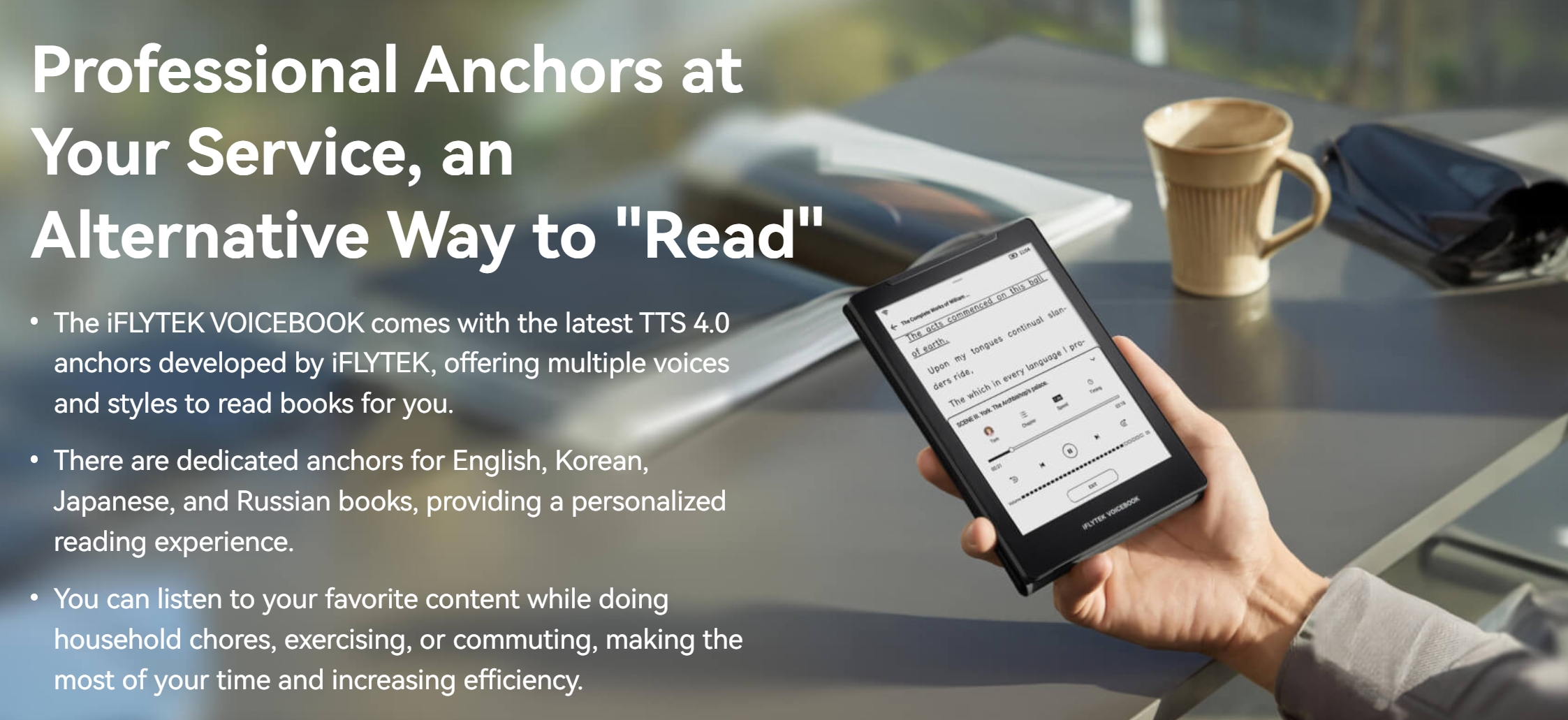 iFLYTEK Smart VoiceBook - Portable Smart Book/Professional Anchors to ...