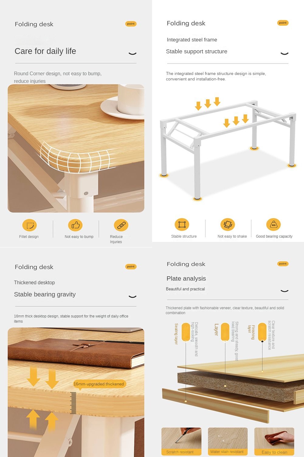 Computer Desk Study Table No Assembly Required, Writing Computer Desk ...