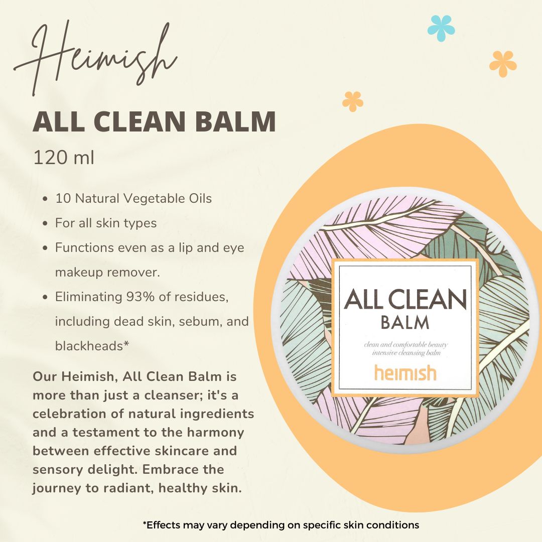 Heimish, All Clean Balm, Cleansing Balm For All Skin Types, Makeup ...