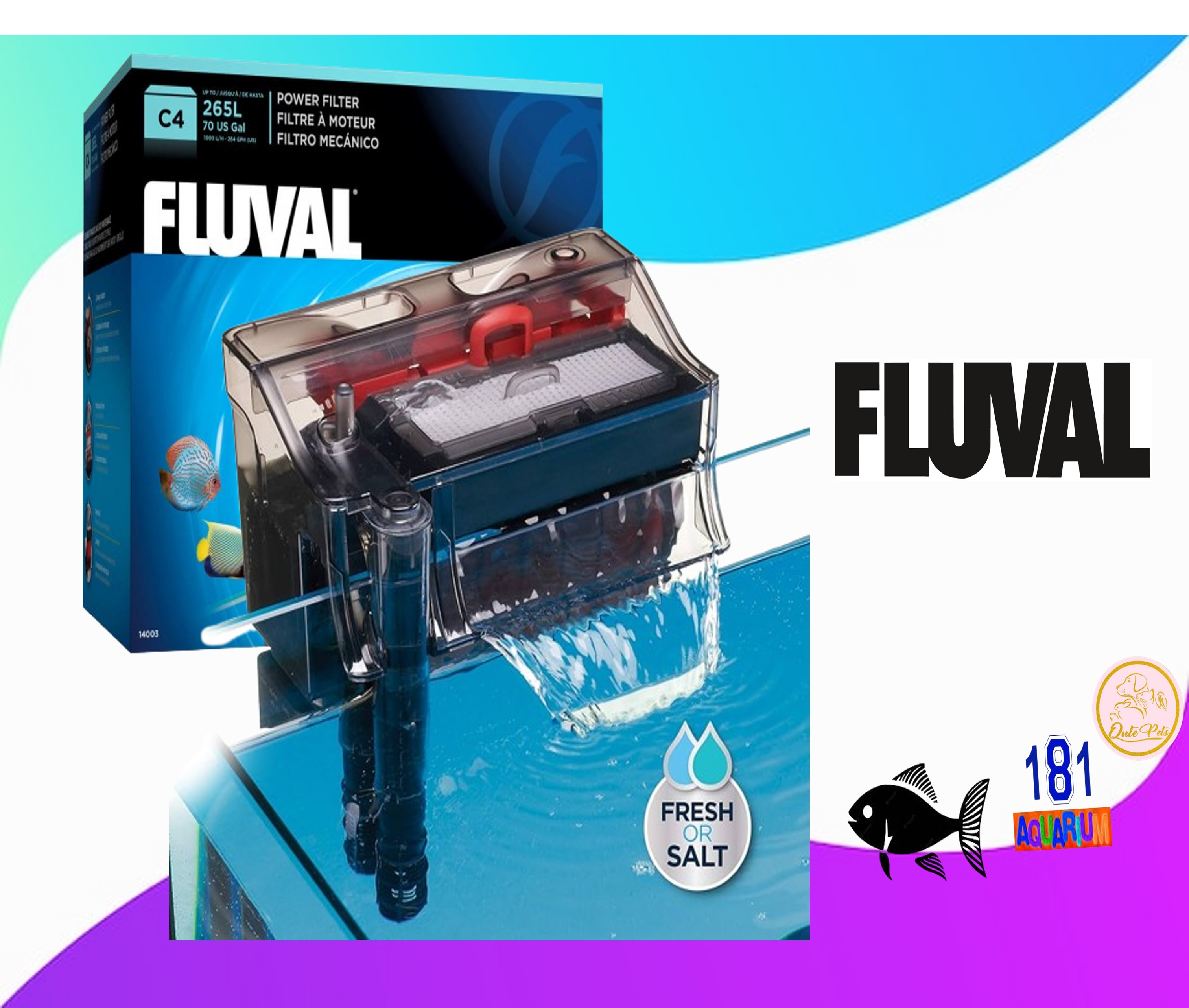 FLUVAL C2/ C3/ C4 Power Filter for Aquarium (Hang On Back) | Shopee ...