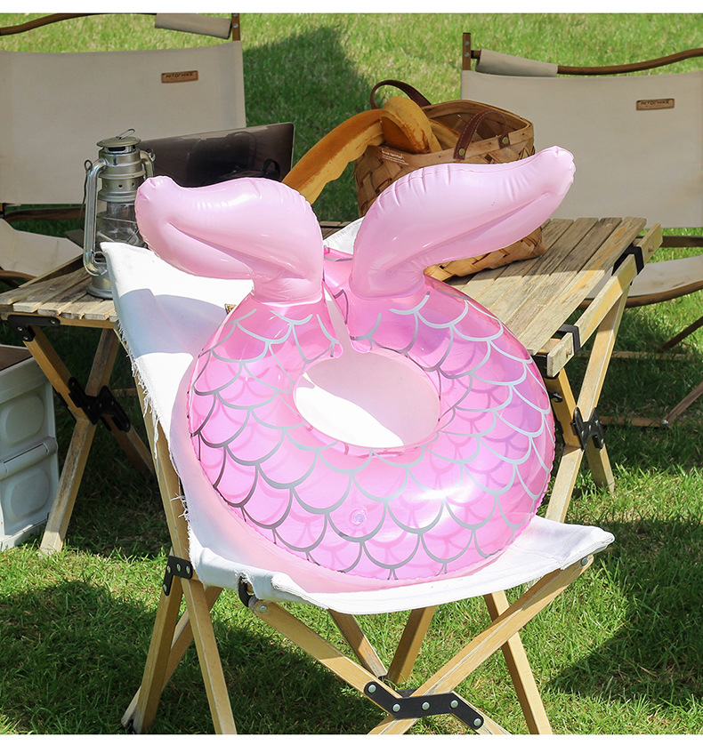 GU [SG STOCK] Thickened Inflatable Ring Float Neck Floats Water Ball ...