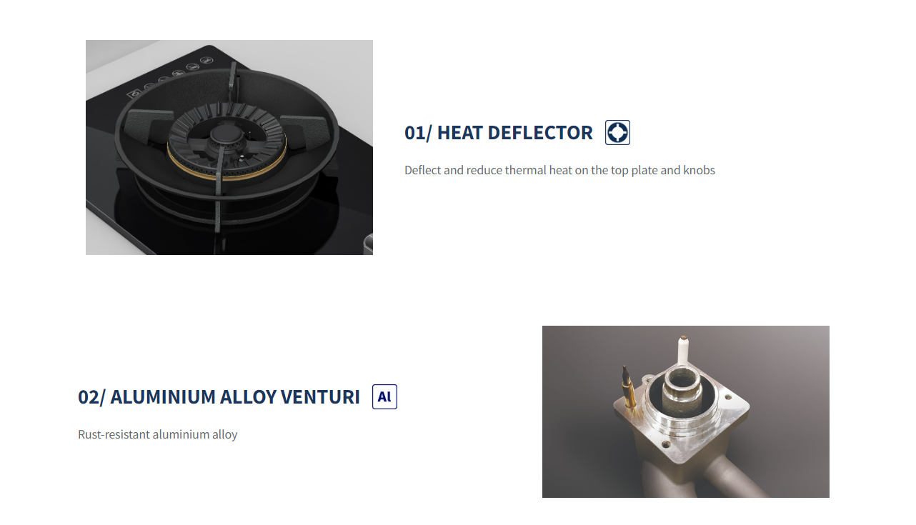 FUJIOH FH-GS2515 SVGL DOMINO GAS HOB 1 BURNER + RINNAI RB-3012H-CB INDUCTION HOB + MAYER ...