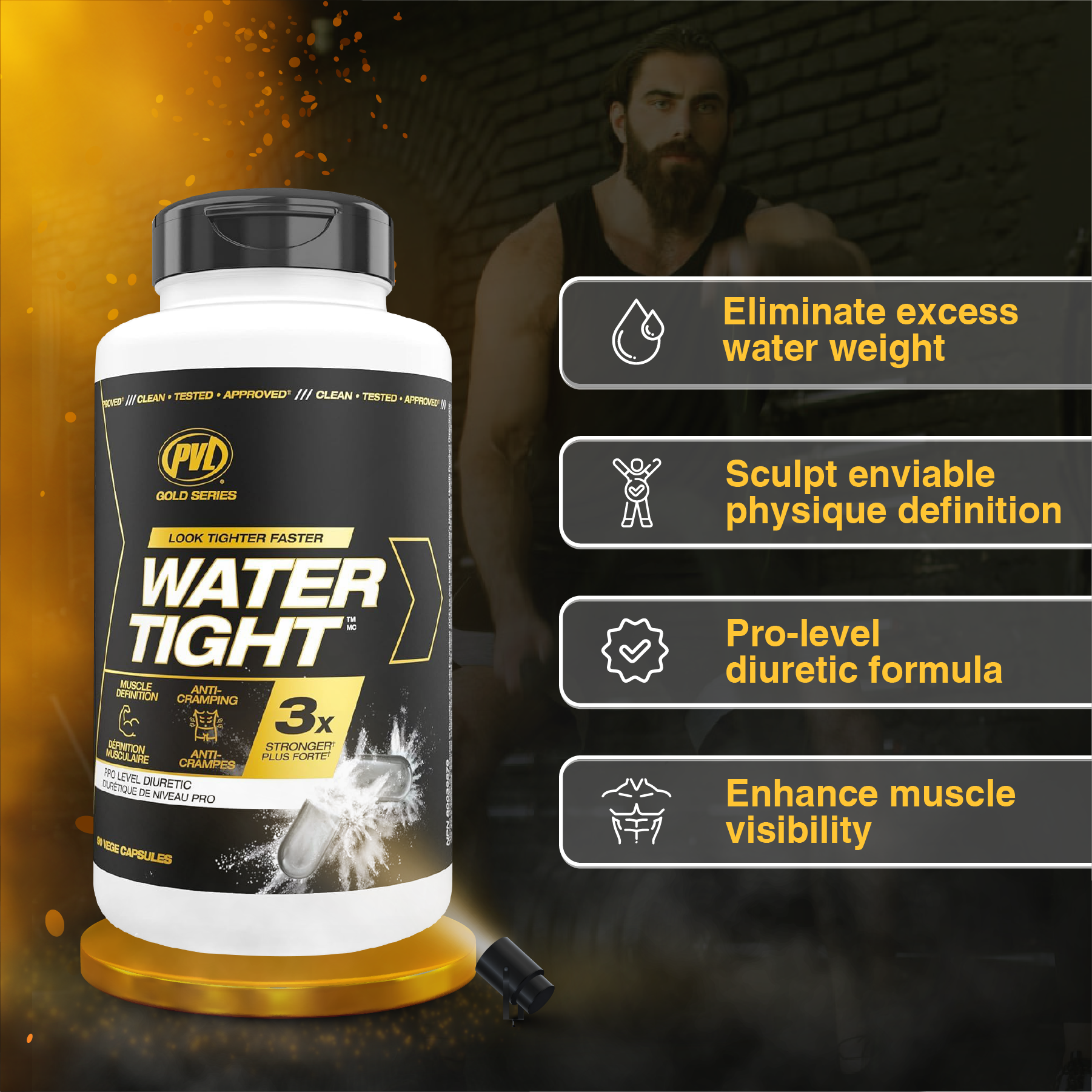 PVL Gold Series, Pro Level Diuretic, Rapid Watertight, Water Shredder ...