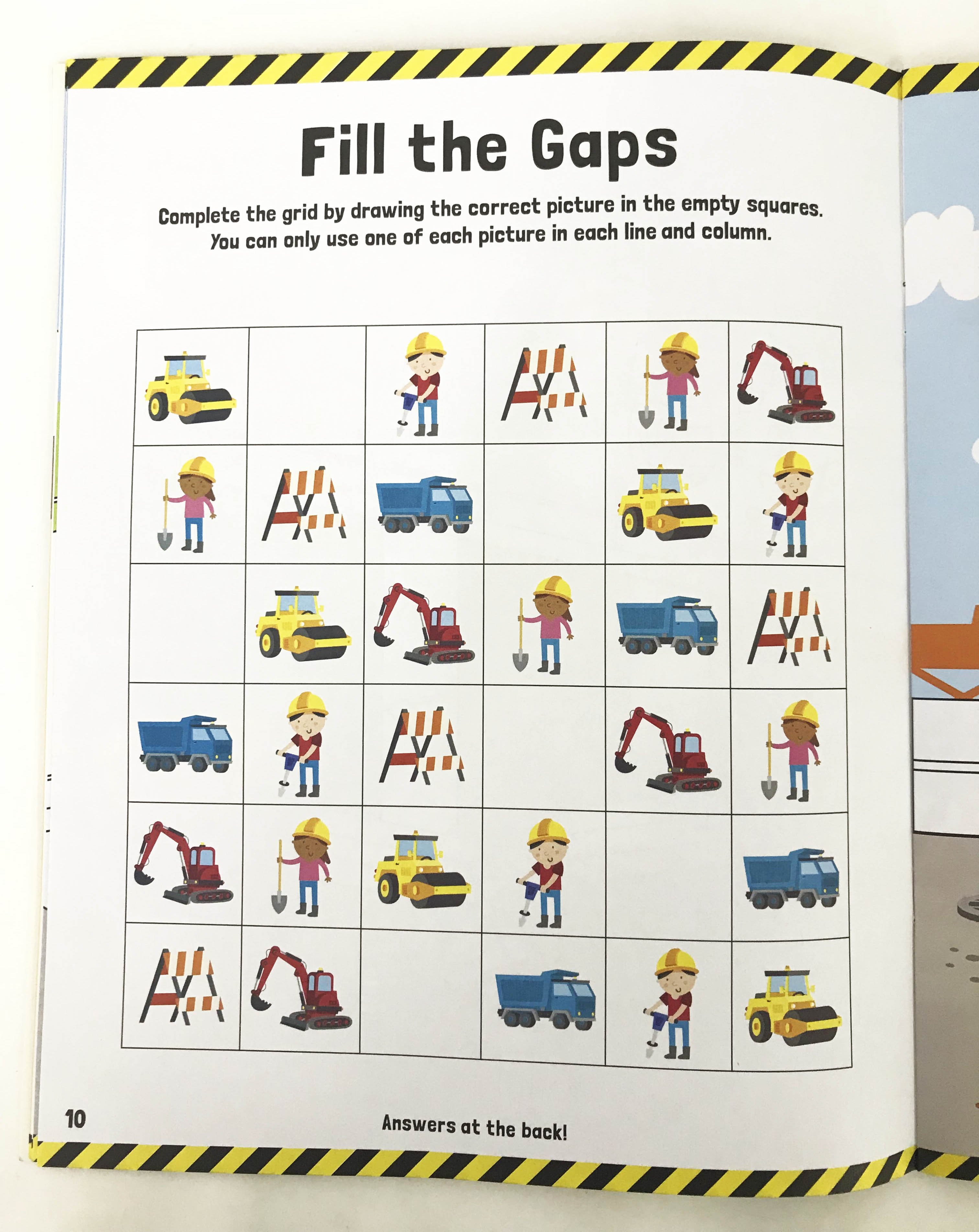 Trucks & Diggers Colouring Activity Puffy Stickers Book For Kids to ...