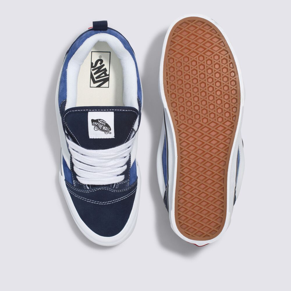 VANS Knu Skool Navy True White Unisex (LF) | Shopee Singapore