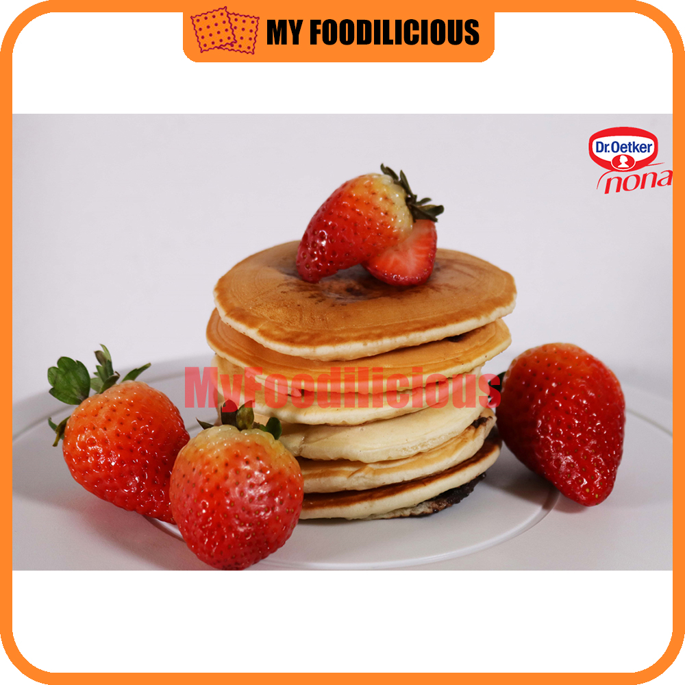 Dr.Oetker Nona Pancake Powder Original / Blueberry / Butter Milk/Pandan ...