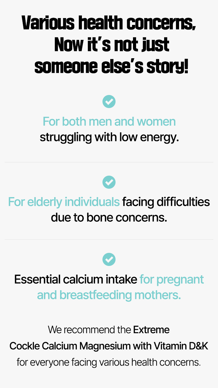[Extreme] Calcium & Magnesium & D3 & K, 1400mg X 60 tablets, 1 Month ...