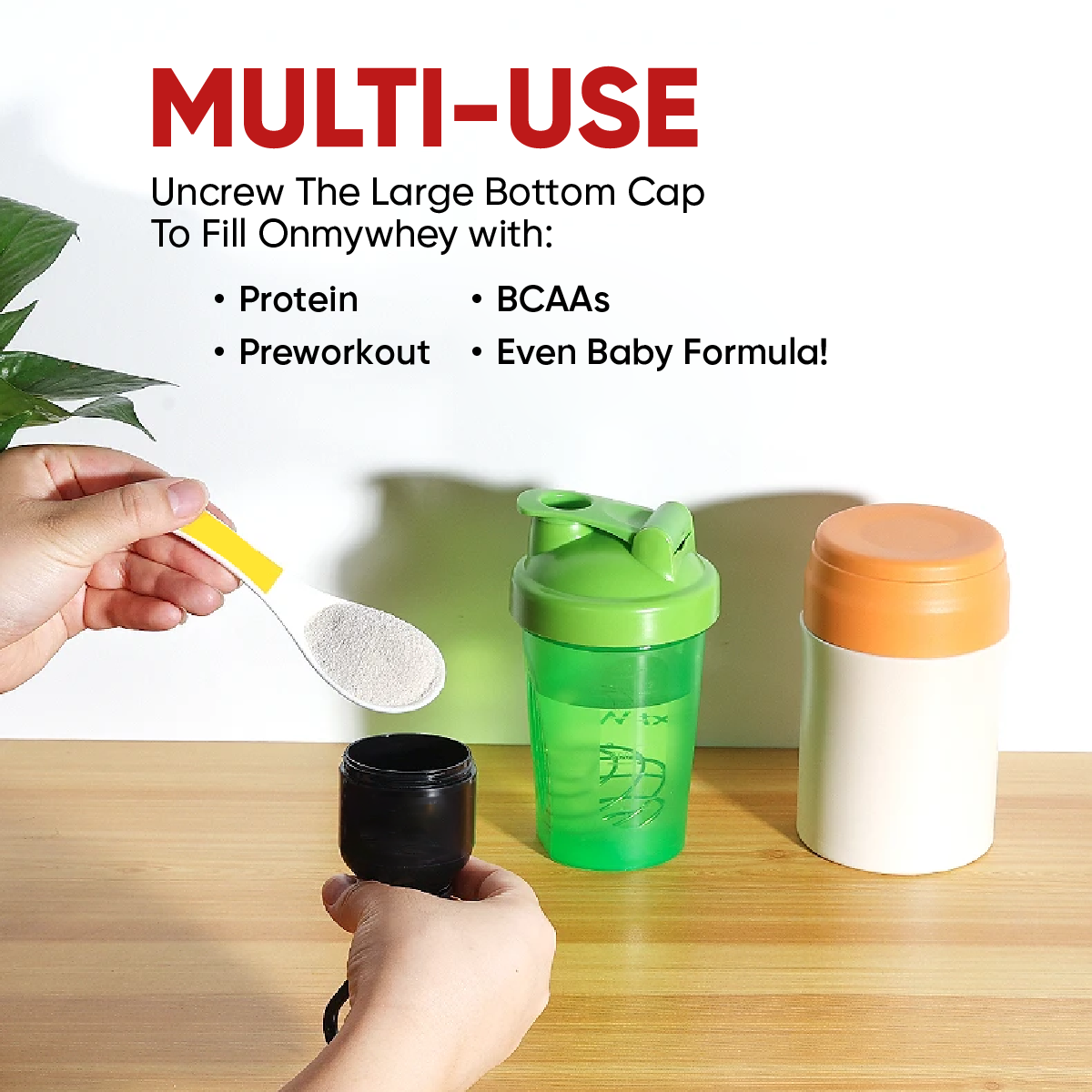 Powder Container Keychains, Powder Funnel For Gymers, Portable ...
