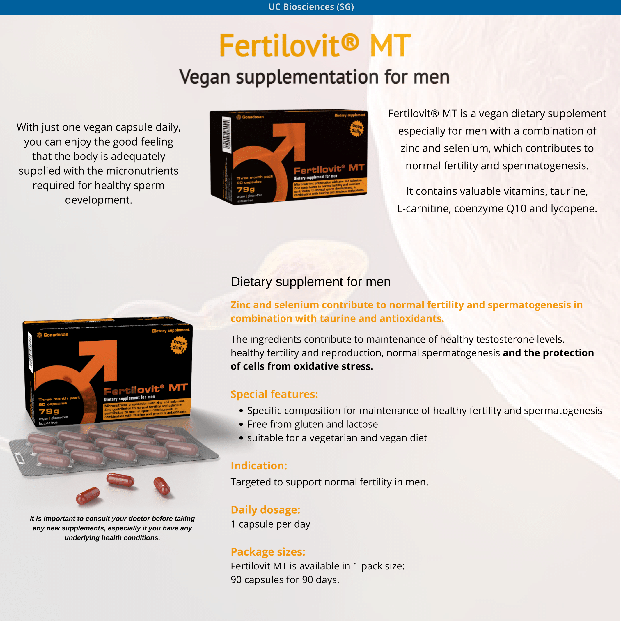FERTILOVIT MT (Dietary/Vegan Supplement for Male Fertility) | Shopee ...