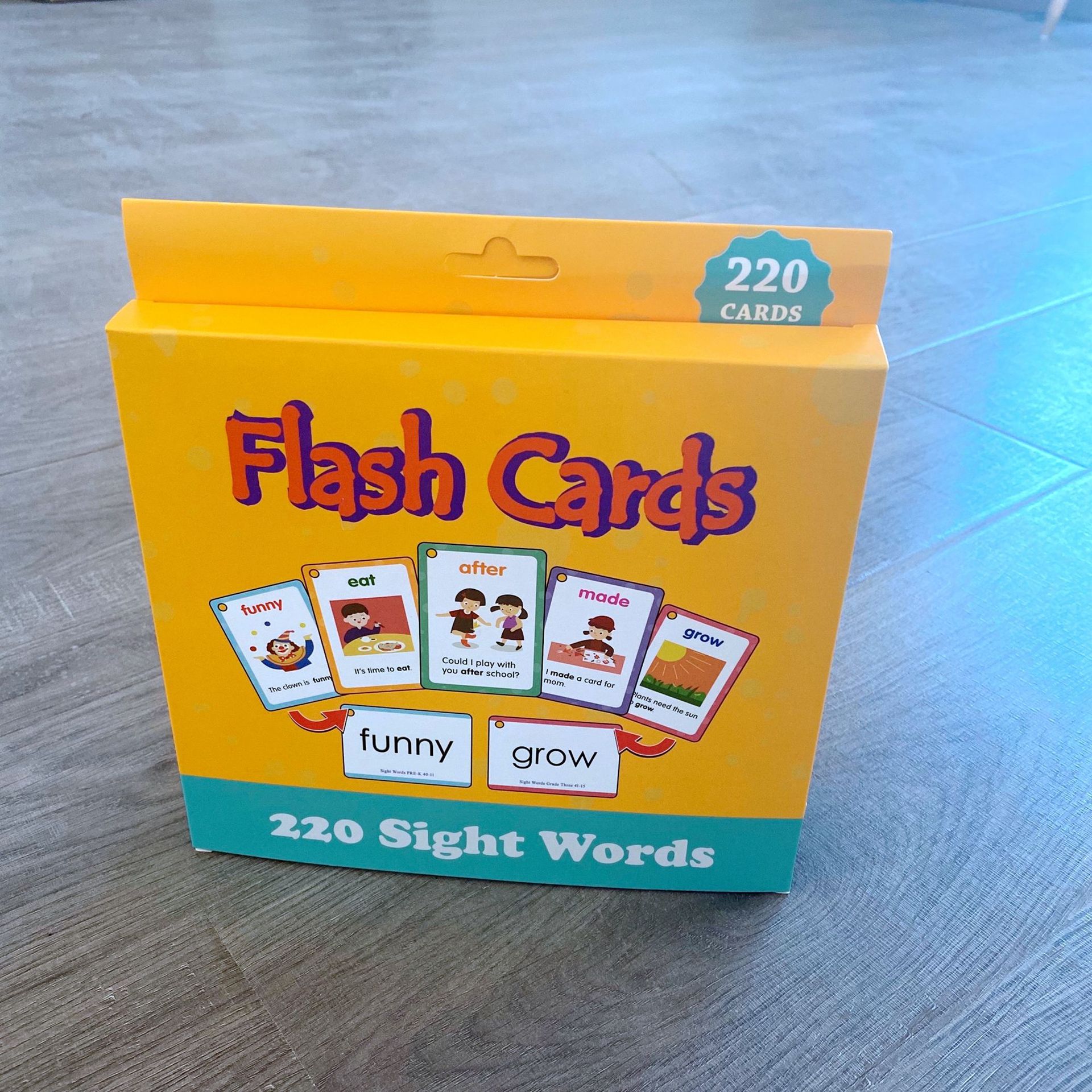 220 Sight Words Flash Cards with 5 Rings | Pre‑K to Grade 3 | Early ...