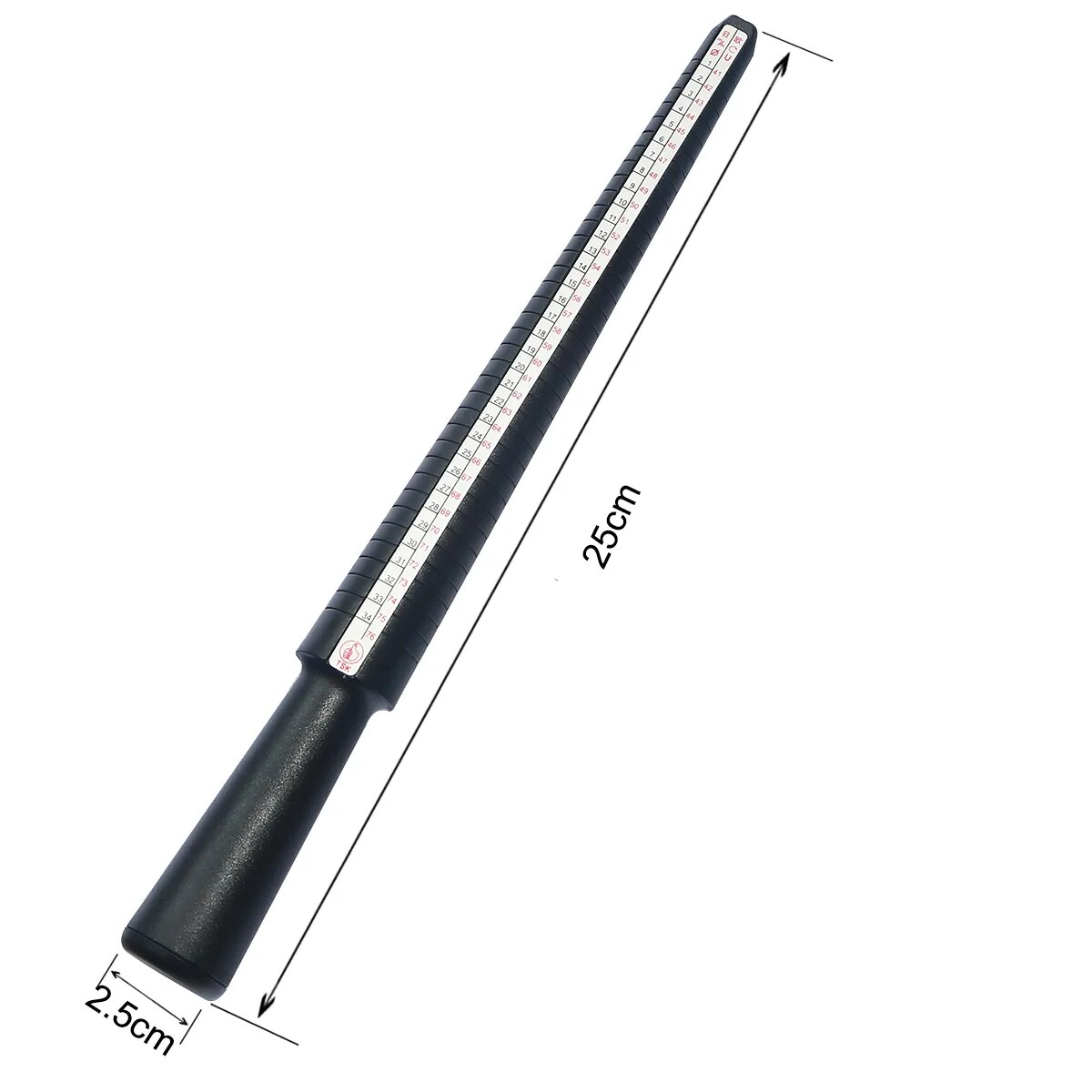 (SG) Ring Size Mandrel Stick Finger Gauge Ring Sizer Measuring Jewelry ...