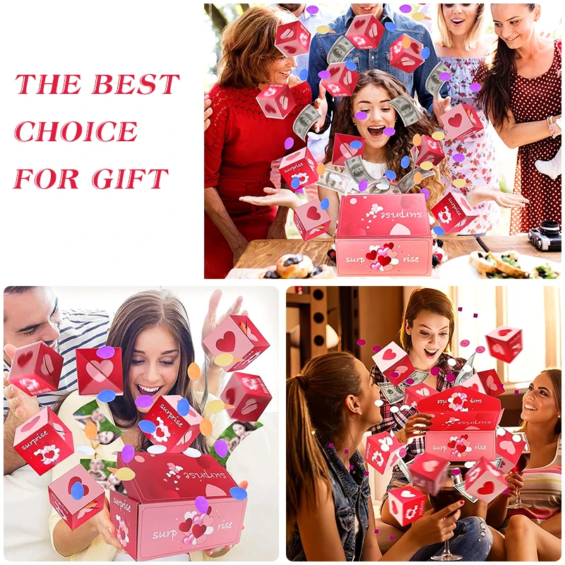 Red Packet Box Folding Bounce Gift Box Surprise Jumping Box Red ...