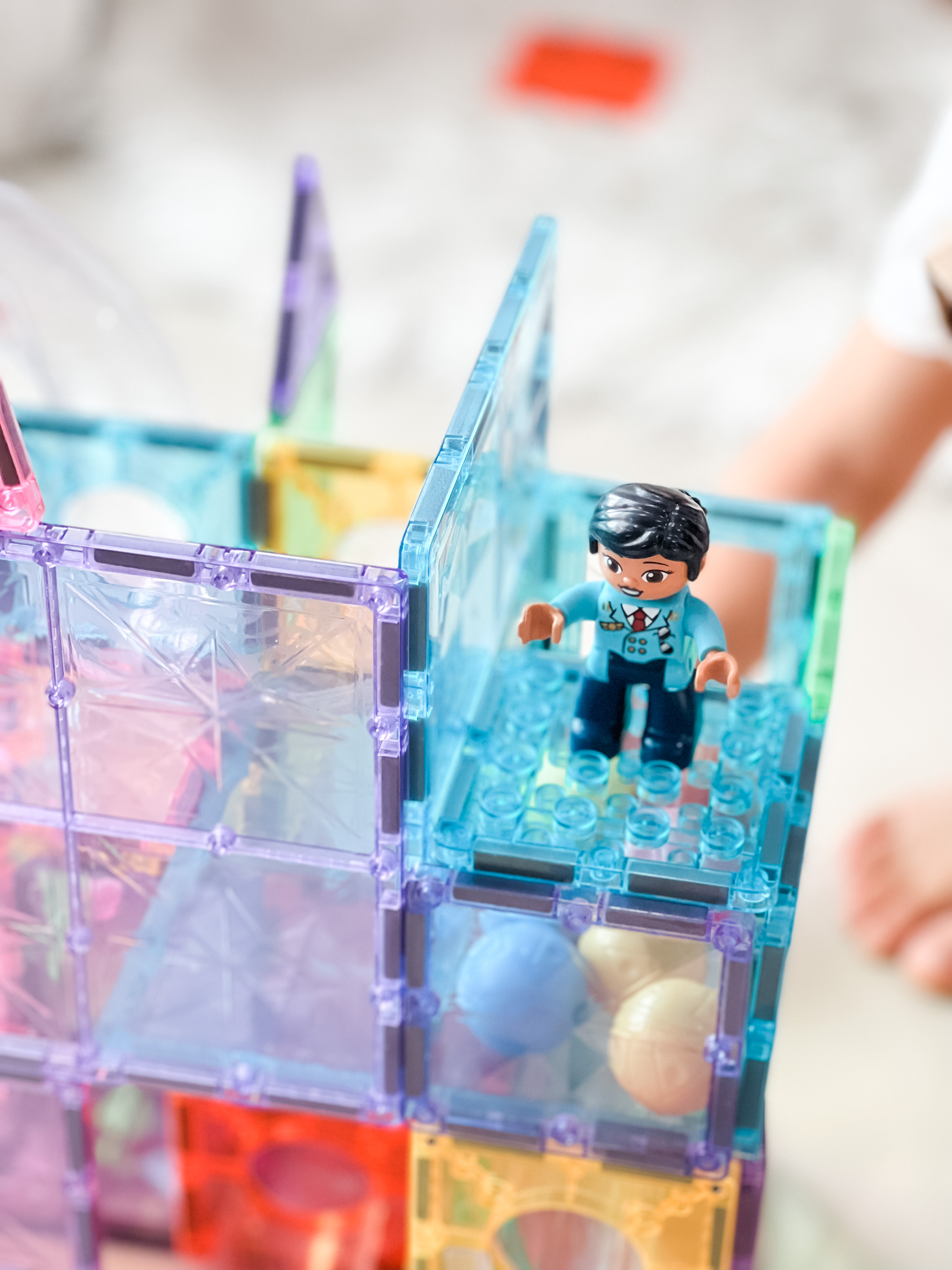 18 Pcs Magnetic Brick Tiles - DUPLO COMPATIBLE ONLY [ SparksMag ...