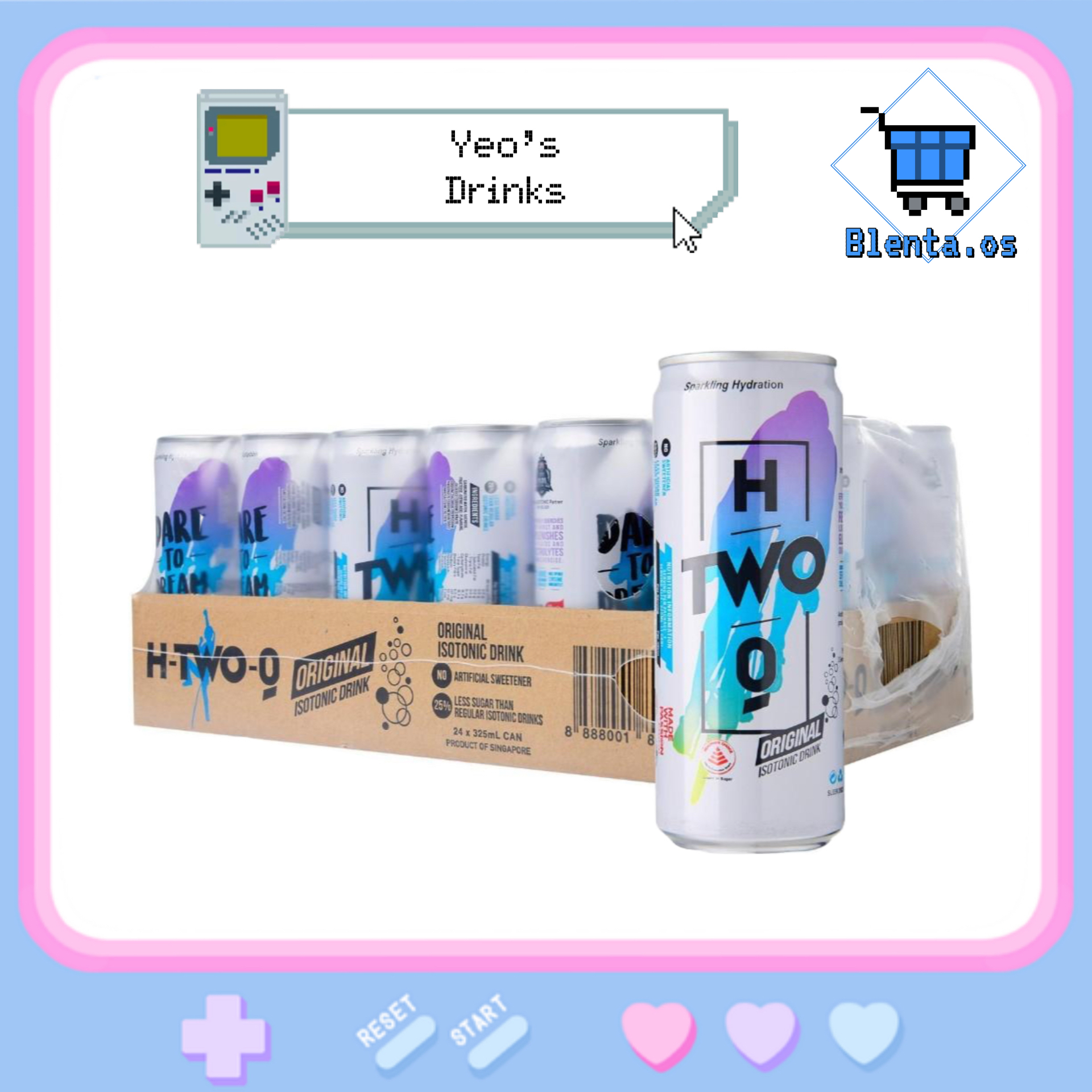 Yeo’s H-Two-O Original Drinks 320ml x 24cans🔥SG READY STOCK🔥 | Shopee ...