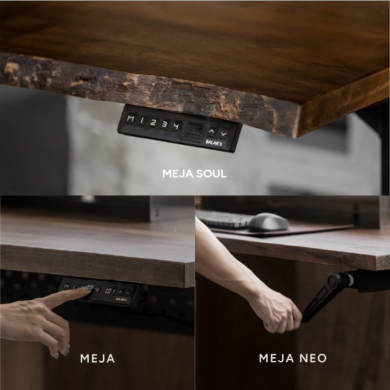 BALAK's Meja Neo |Adjustable Desk | Hand Crank Ergonomic Standing Table ...