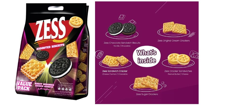 ZESS Assorted Biscuit Chocolate Vanilla Cheese Peanut Butter Lemon ...