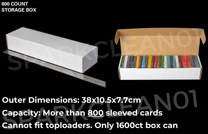 (1pc) 800ct Corrugated Cardboard Storage Box Pokemon One Piece MTG TCG ...