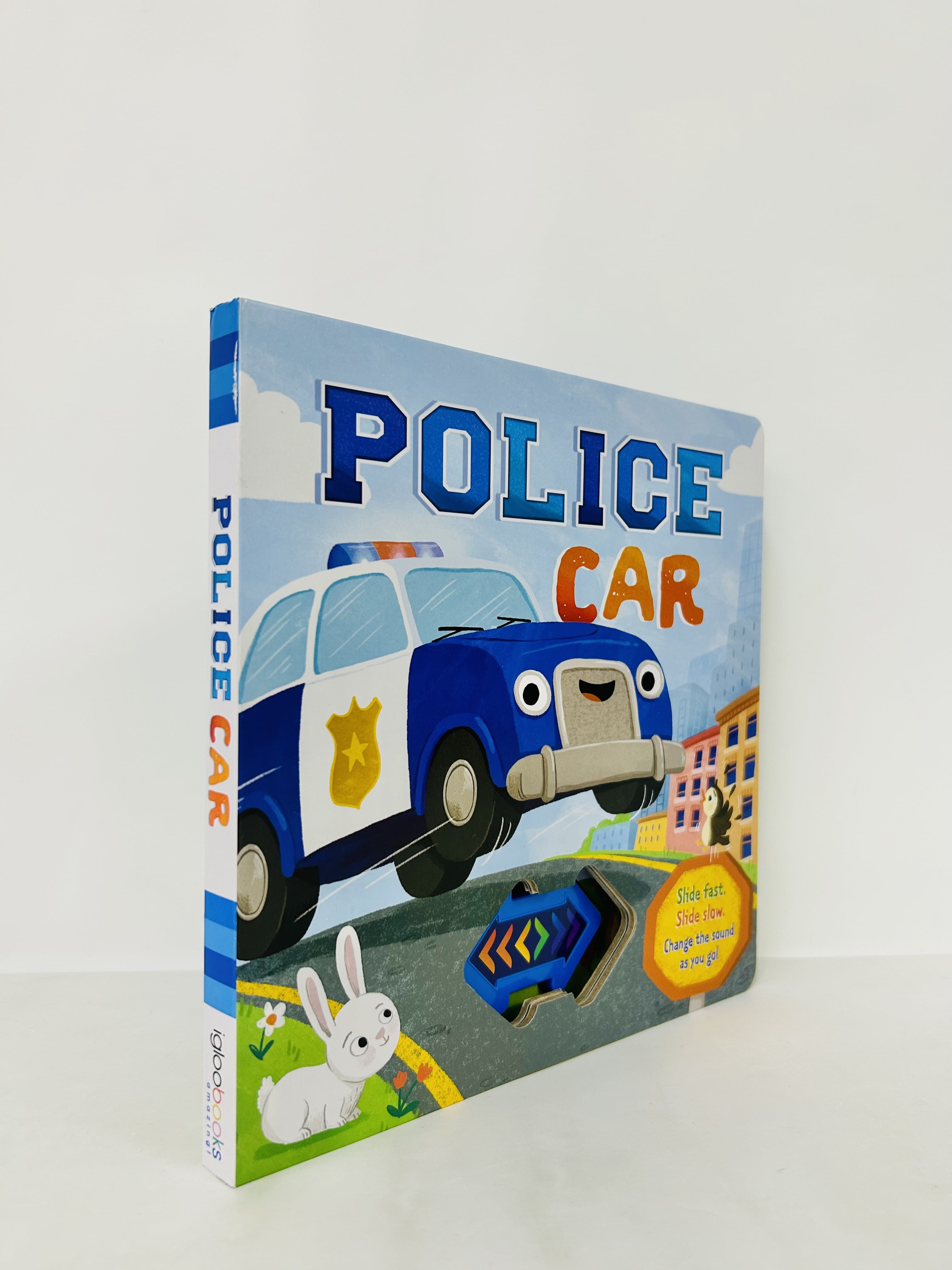 Police Car Story Sound Book Board Book With Slide Button Sounds For ...