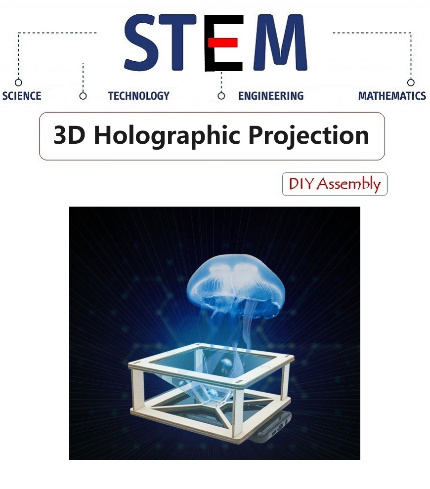 DIY Handmade Science STEM Kit: DIY 3D Holographic Projection ...