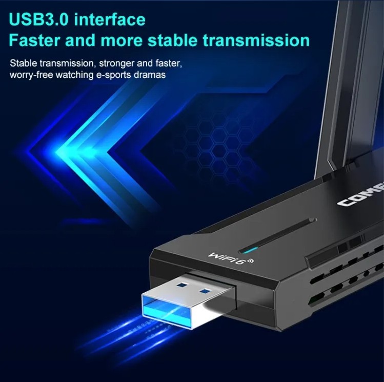 Comfast High Speed972AX 5400Mbps WiFi Adapter WiFi 6 USB Wireless ...