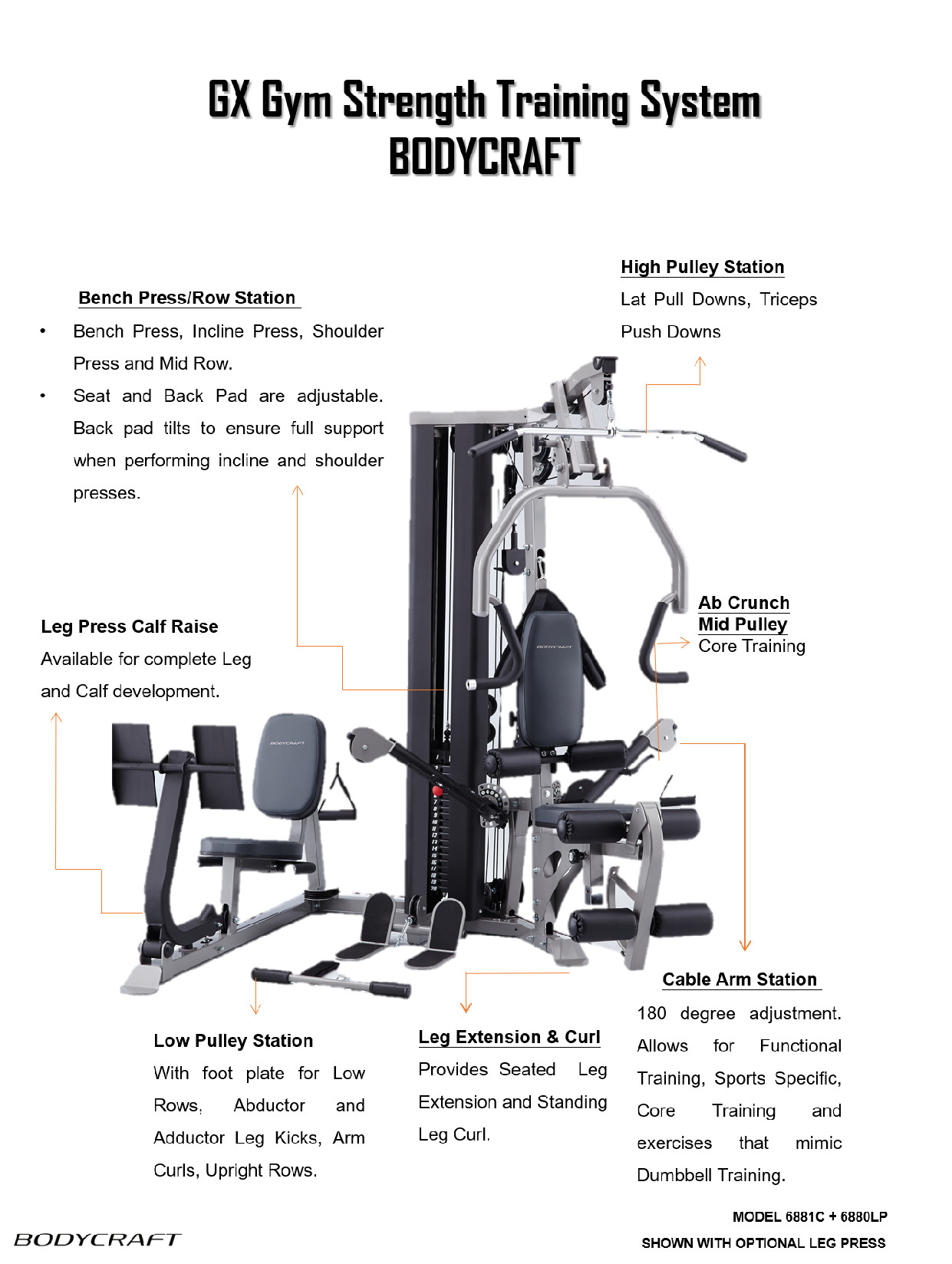 BodyCraft GLX Home Gym | Shopee Singapore
