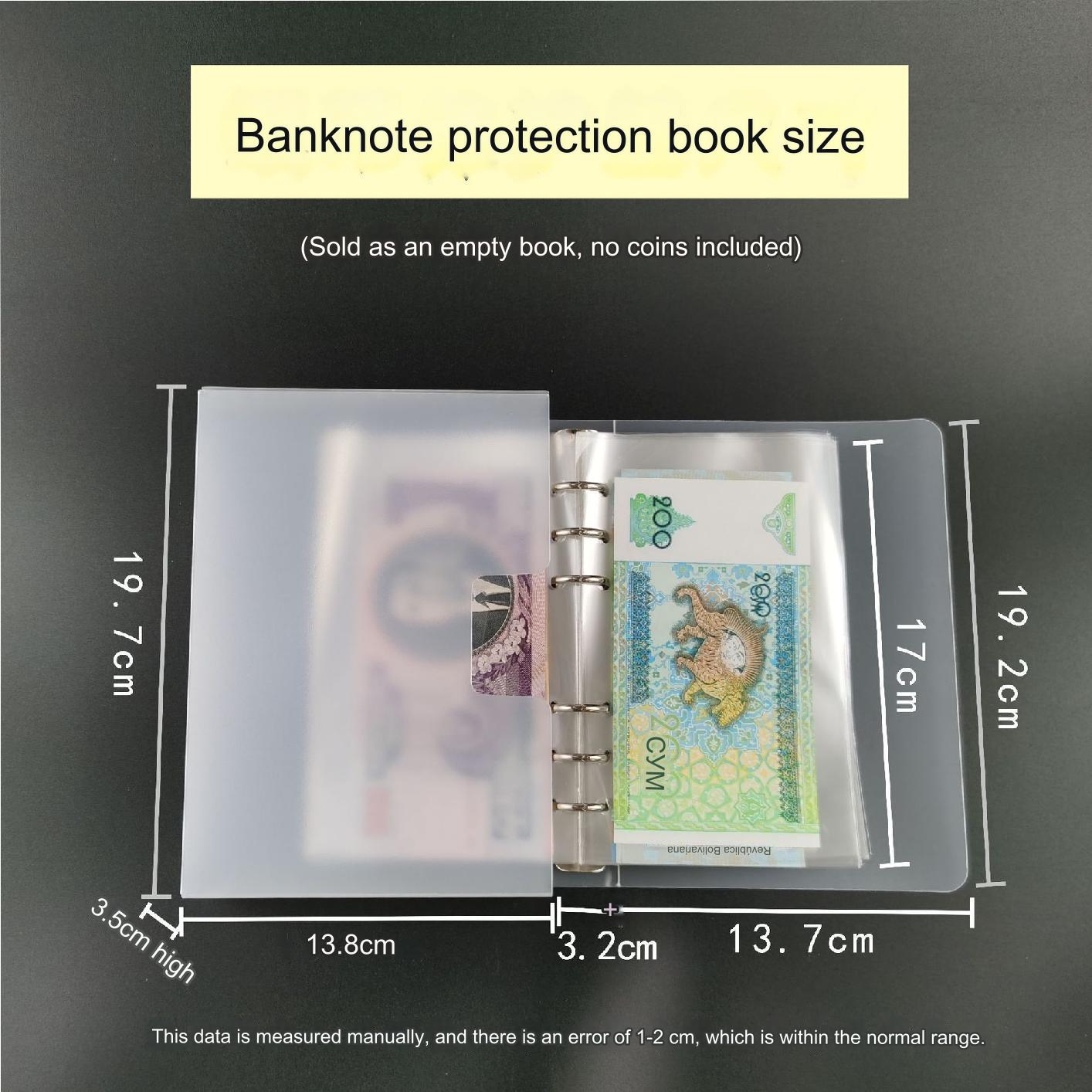 Portable 100 Pockets Banknotes Collection Album Multipurpose Paper ...
