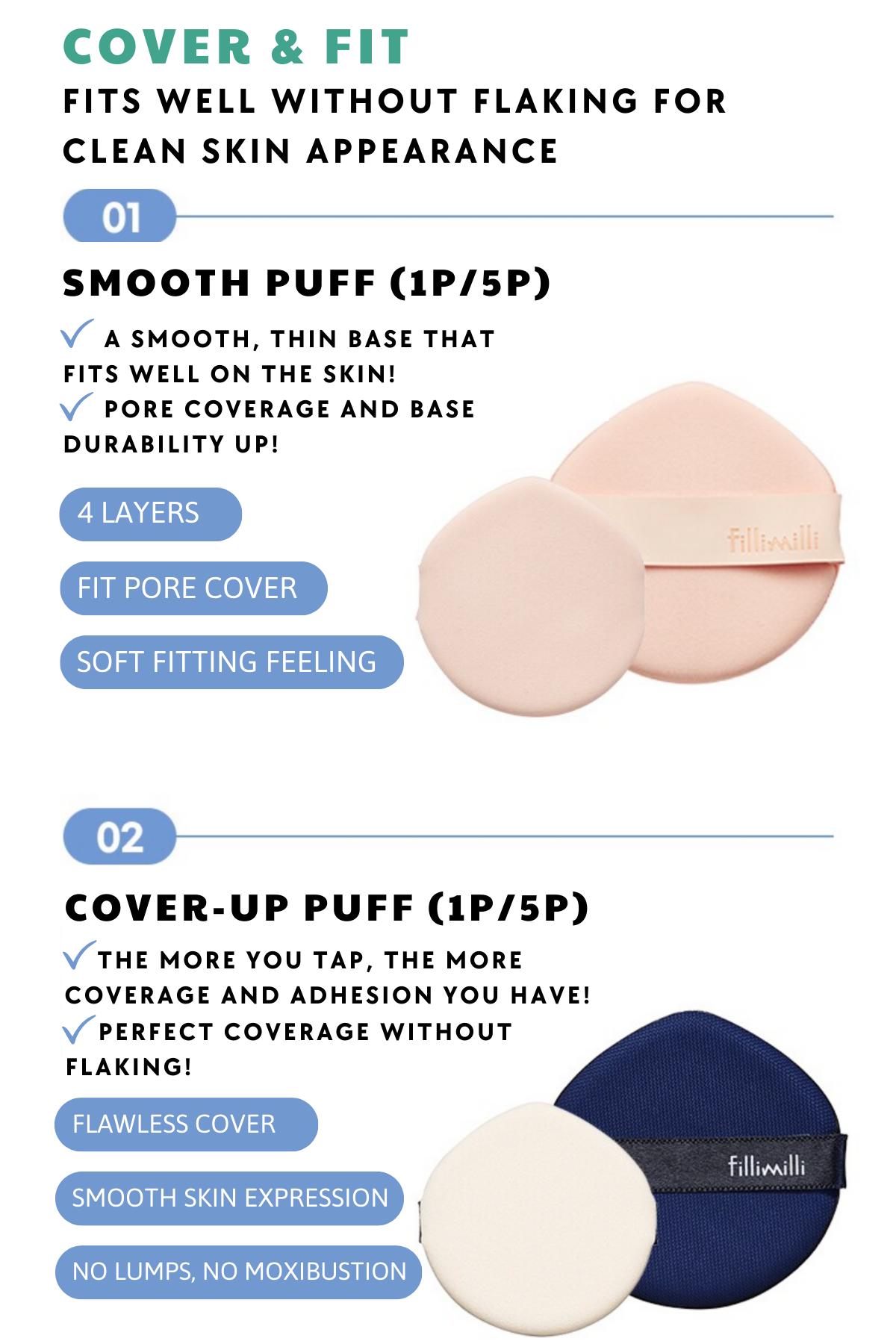 [Fillimilli] 🚀 Ready to Ship 🚀 Makeup Sponges / Puffs (30Types ...