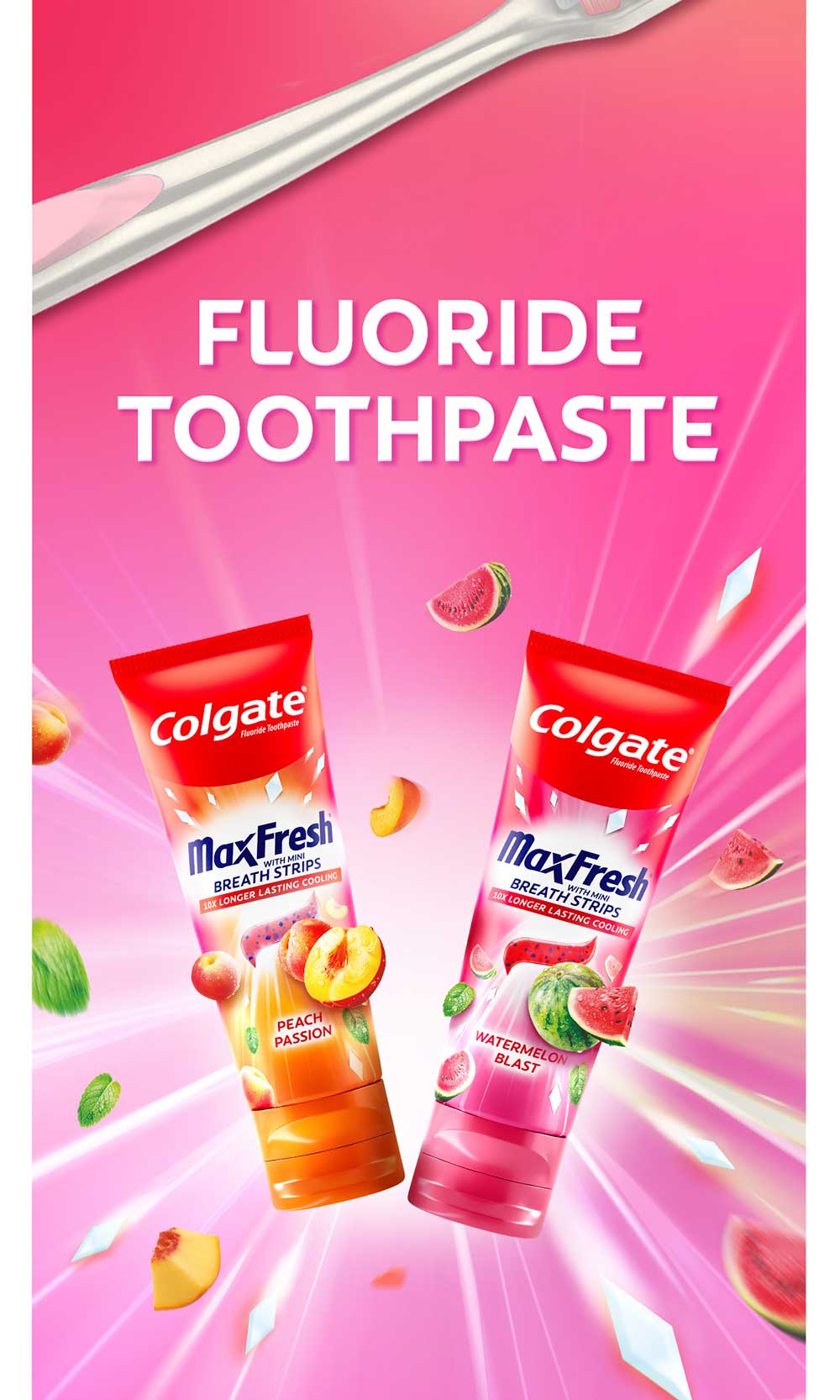 Colgate Max Fresh Watermelon Blast Toothpaste 100g/[Bundle of 2 ...