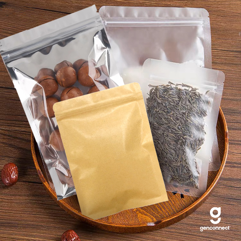 Resealable Zip lock Clear/Frosted/Aluminum /Food/Cookie Pouches Gift ...