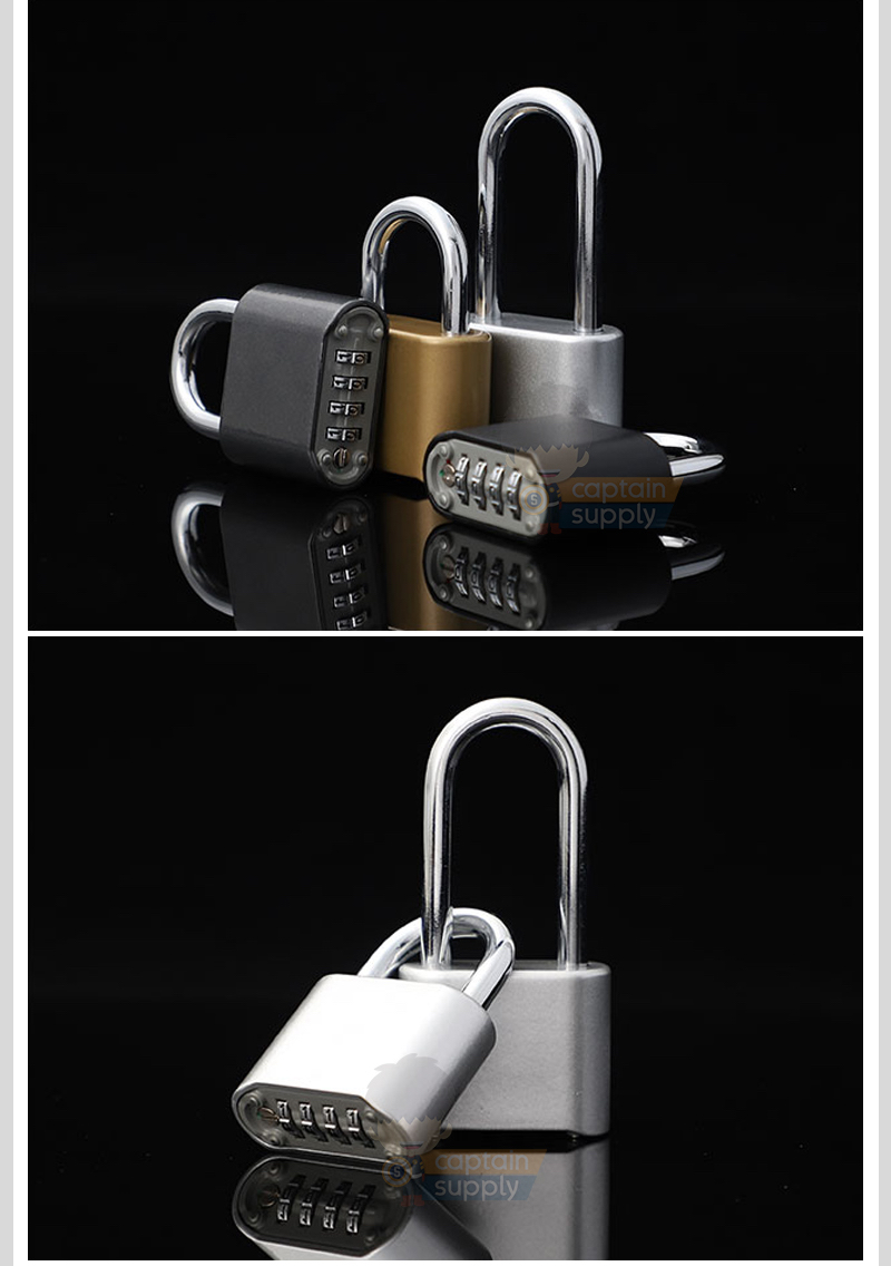 Premium Quality 4 Digit Passcode Number Combination Padlock Lock ...